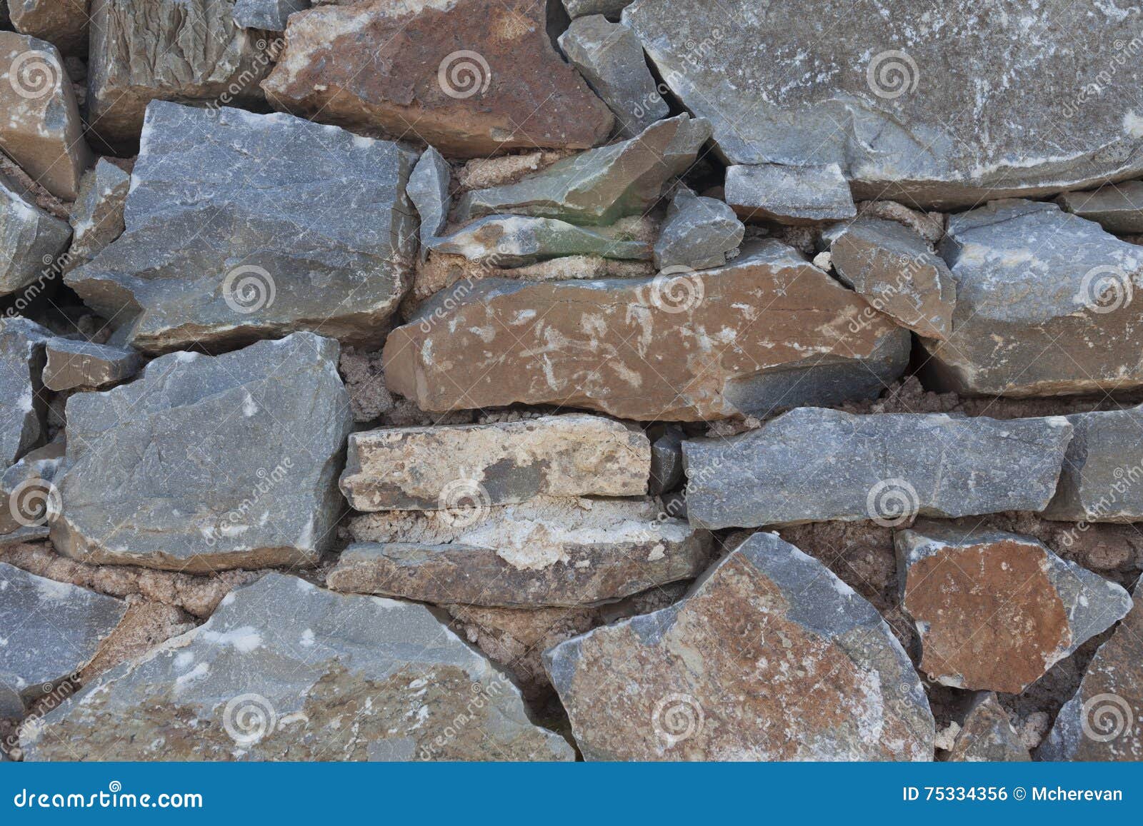 Wall from Large Stone Textured Basalt. Good Background for Wallpaper ...