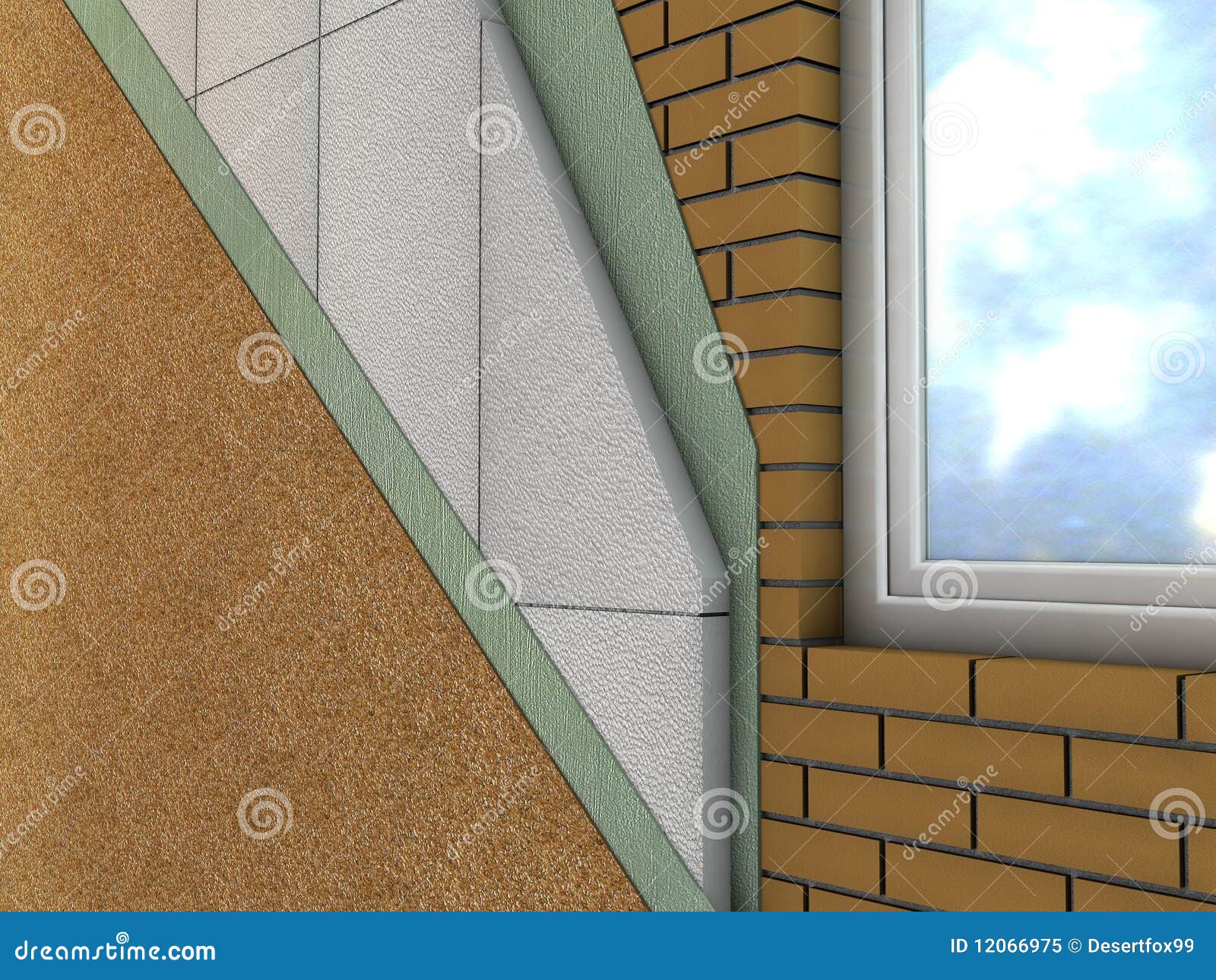 Wall layers stock illustration. Illustration of apartment - 12066975