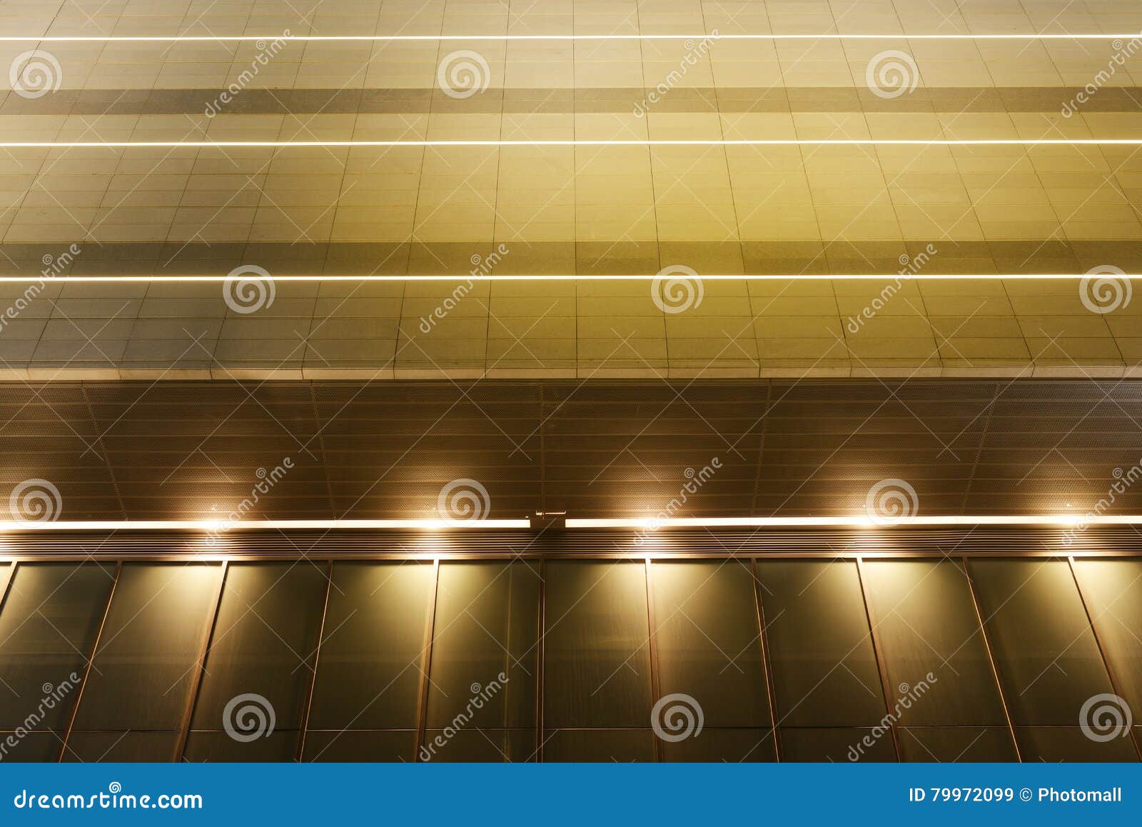 Wall and led belt light stock image. Image of beam, exterior - 79972099