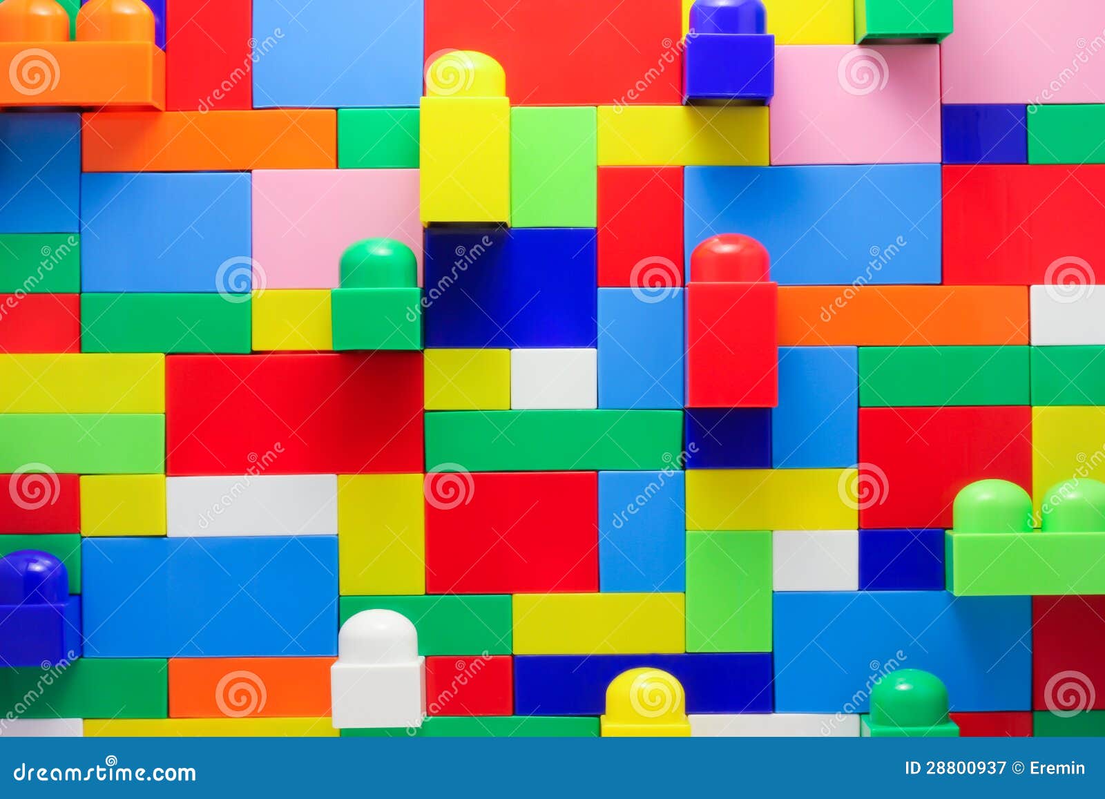 Wall of Lego blocks_ stock image. Image of building, bricklayer - 28800937