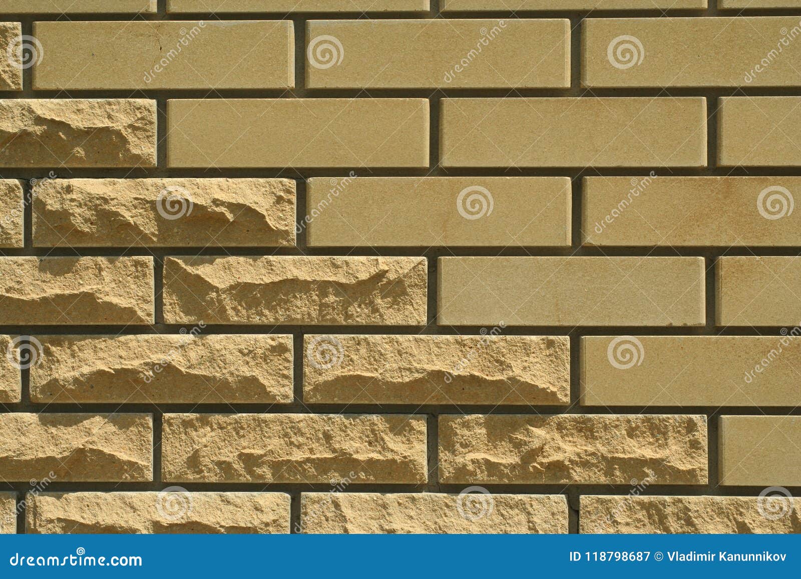 Wall of Light Smooth and Uneven Bricks Stock Image - Image of laying ...