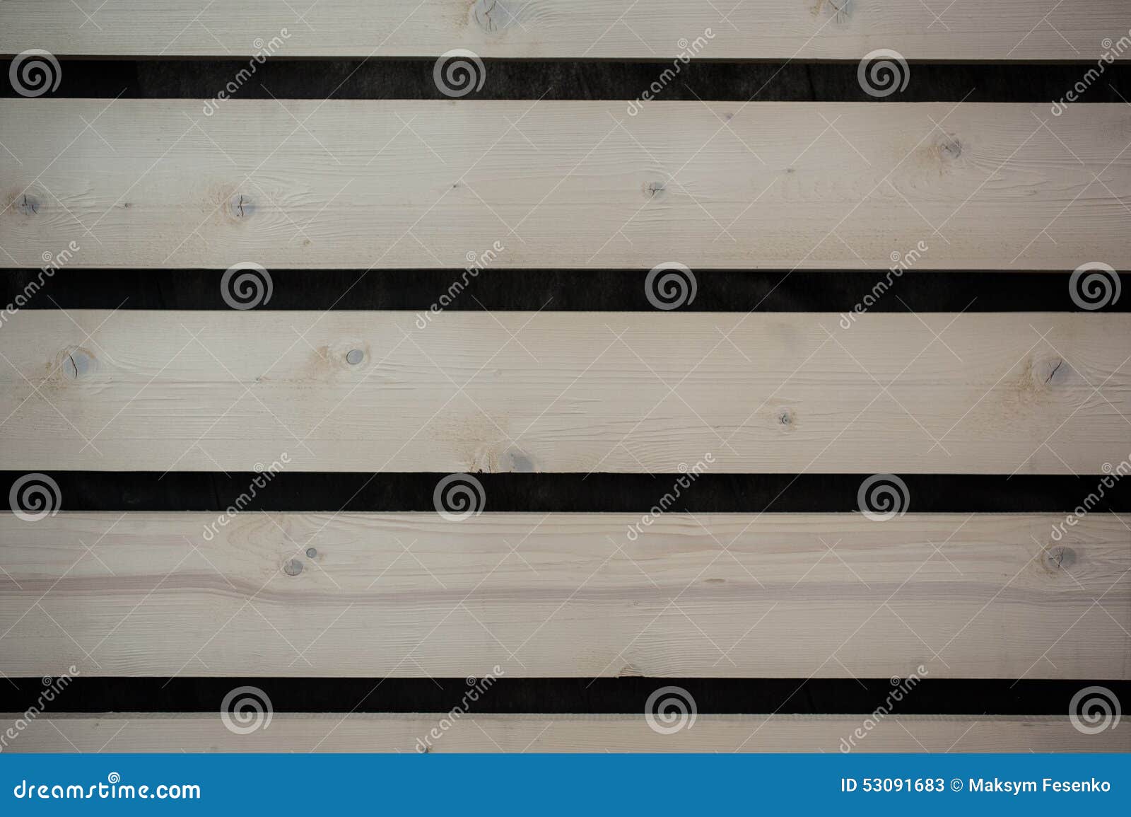 Wall of Light Wooden Planks with Gaps Stock Image - Image of hardwood ...