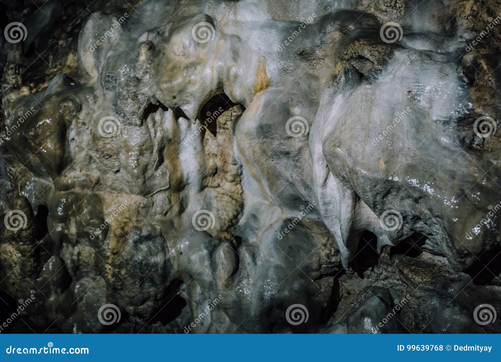 Limestone Formation in Ancient Underground Cave Stock Photo - Image of ...