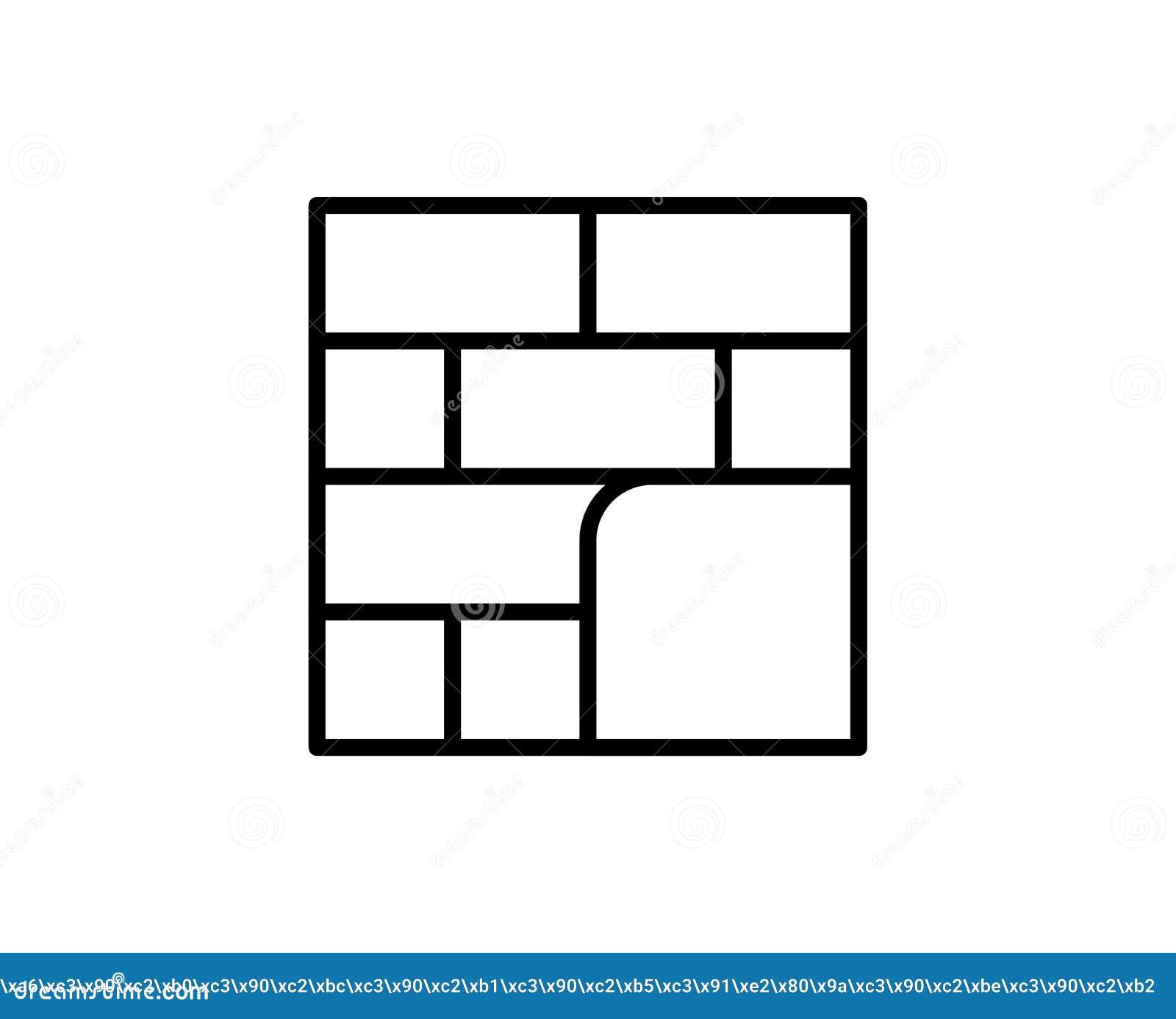 Wall line icon stock illustration. Illustration of house - 184502434