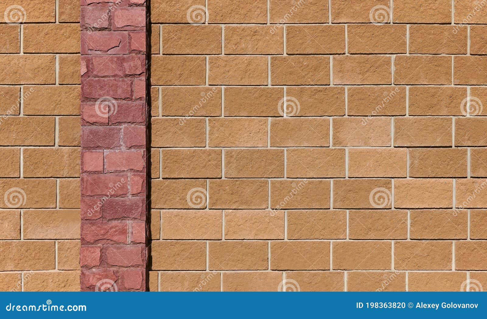 Wall Lined with Decorative Brick Stock Photo - Image of lined, grungy ...