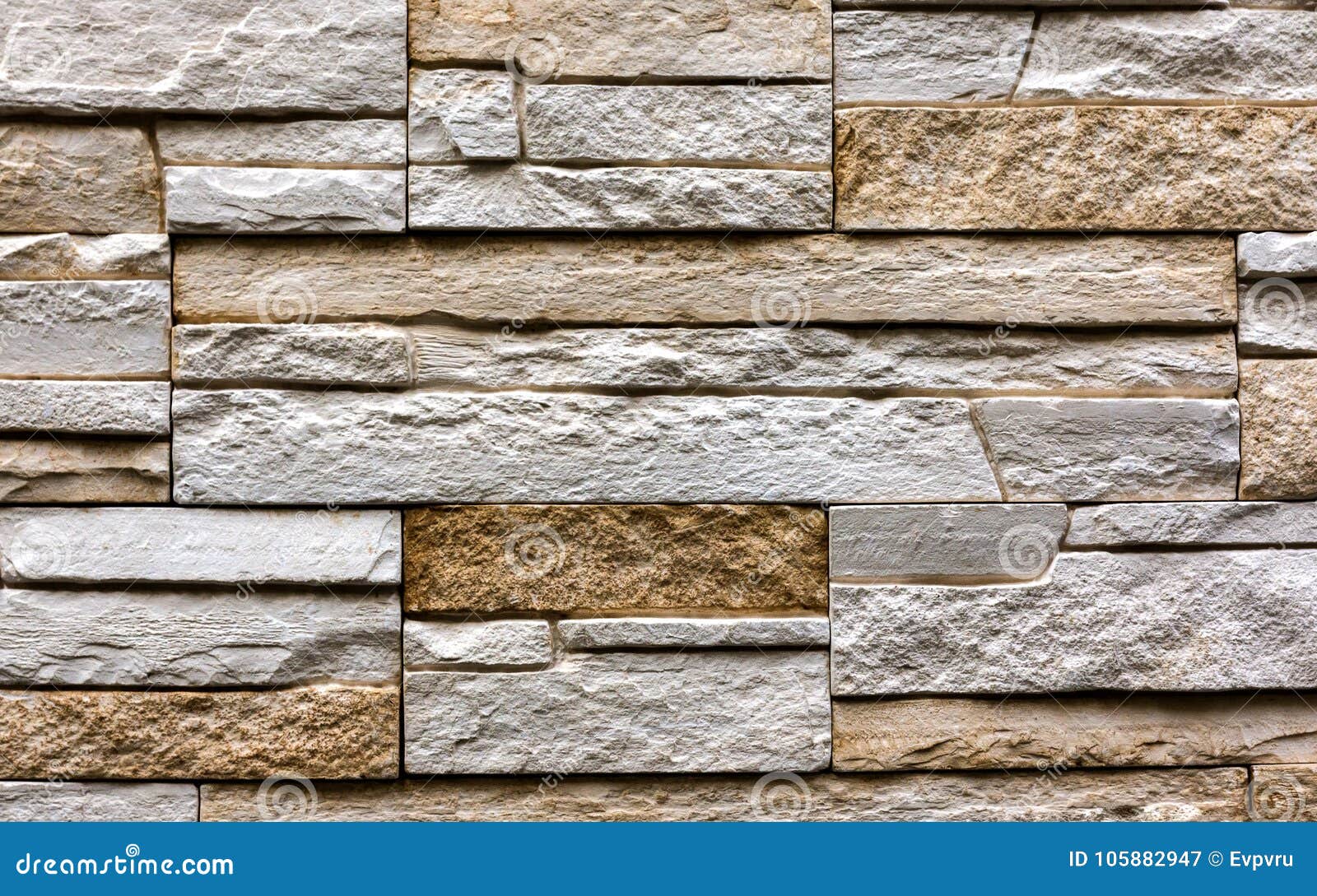 Wall Lined with Decorative Stone Stock Image - Image of modern, lined ...