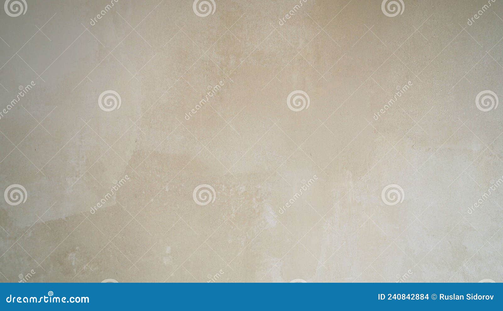 Repair Concept. Wall with Fresh Putty. Construction Works. the Wall is ...