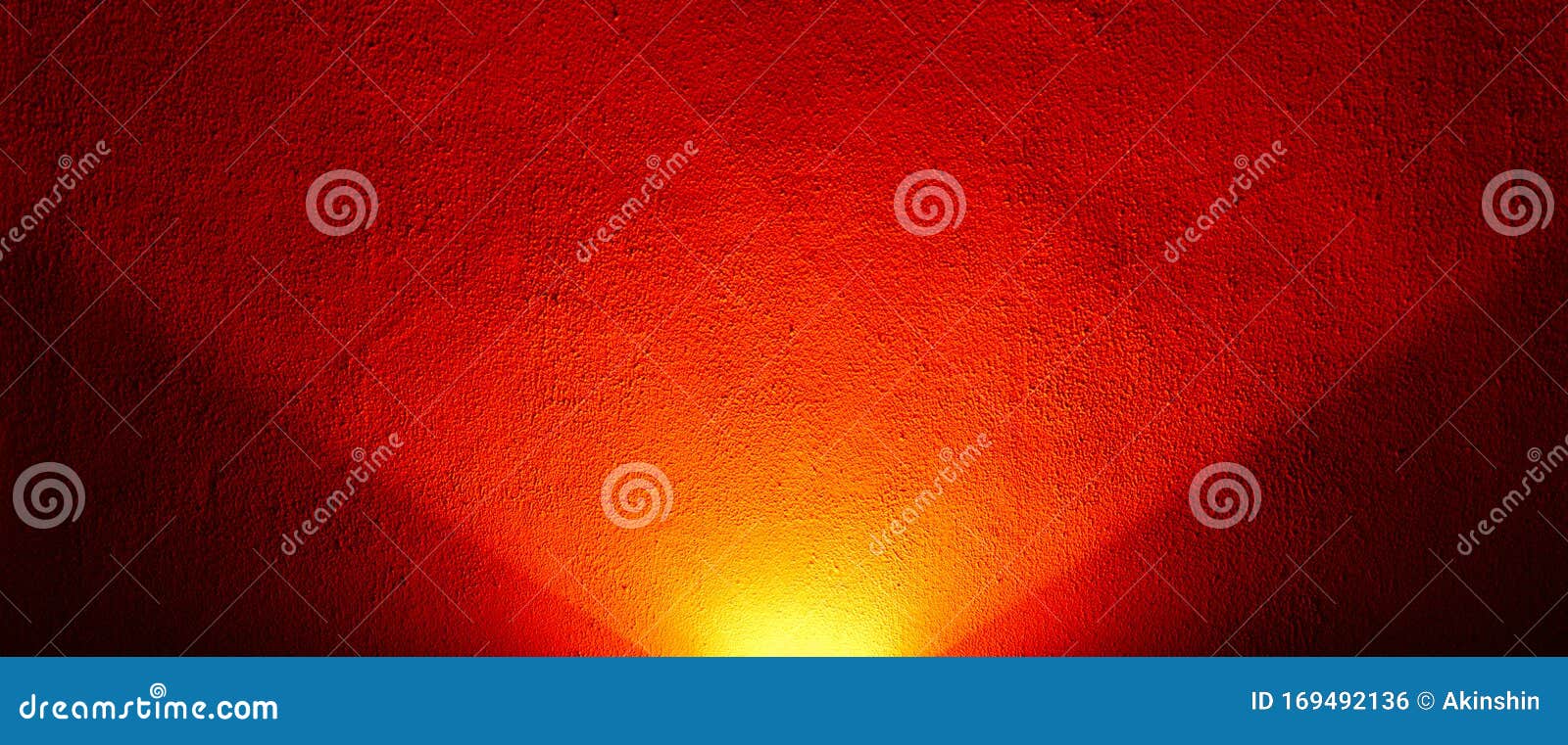 Wall is Lit from Below by a Red Light. Stock Photo - Image of abstract ...