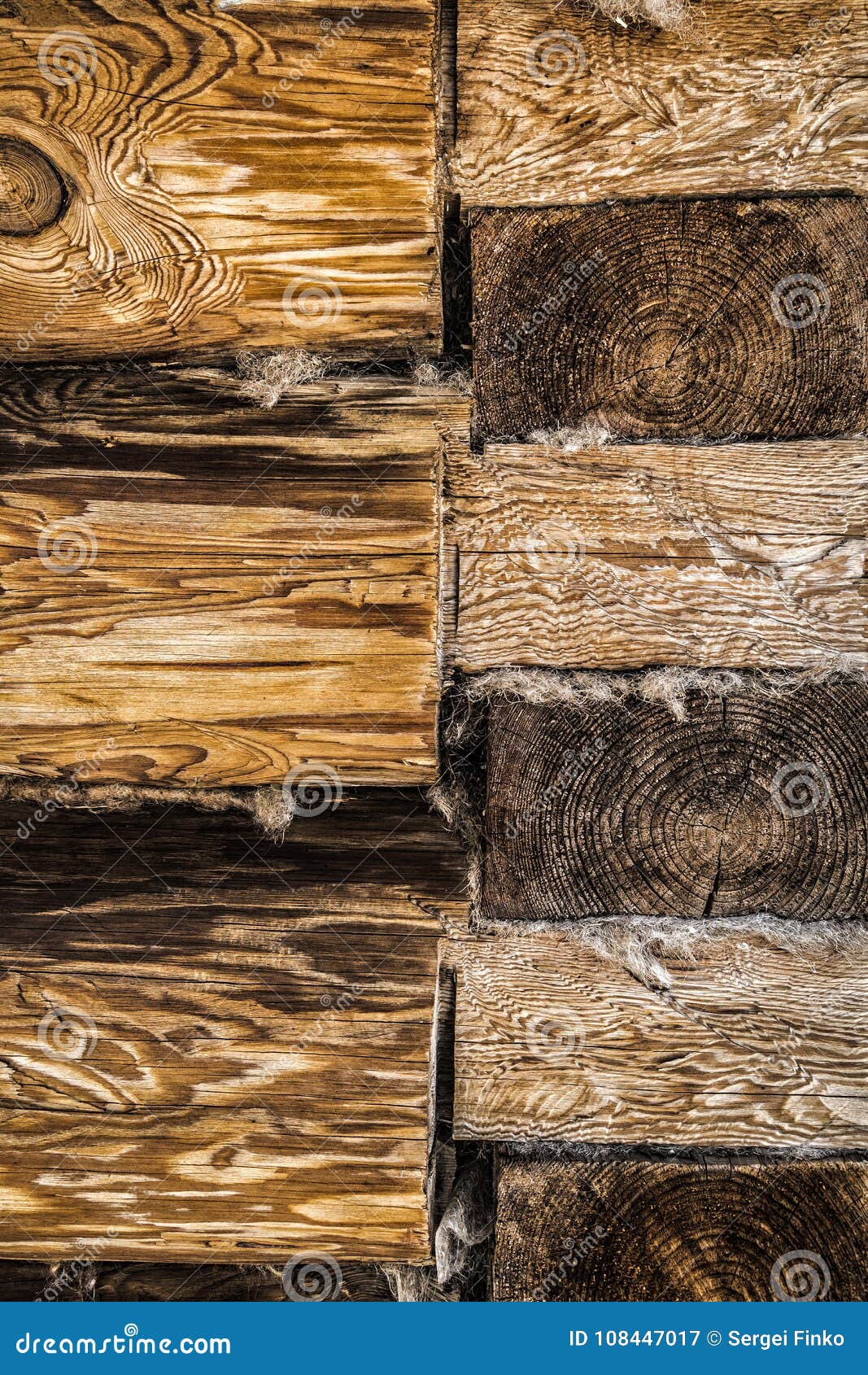 Wall of a log house stock image. Image of fashioned - 108447017