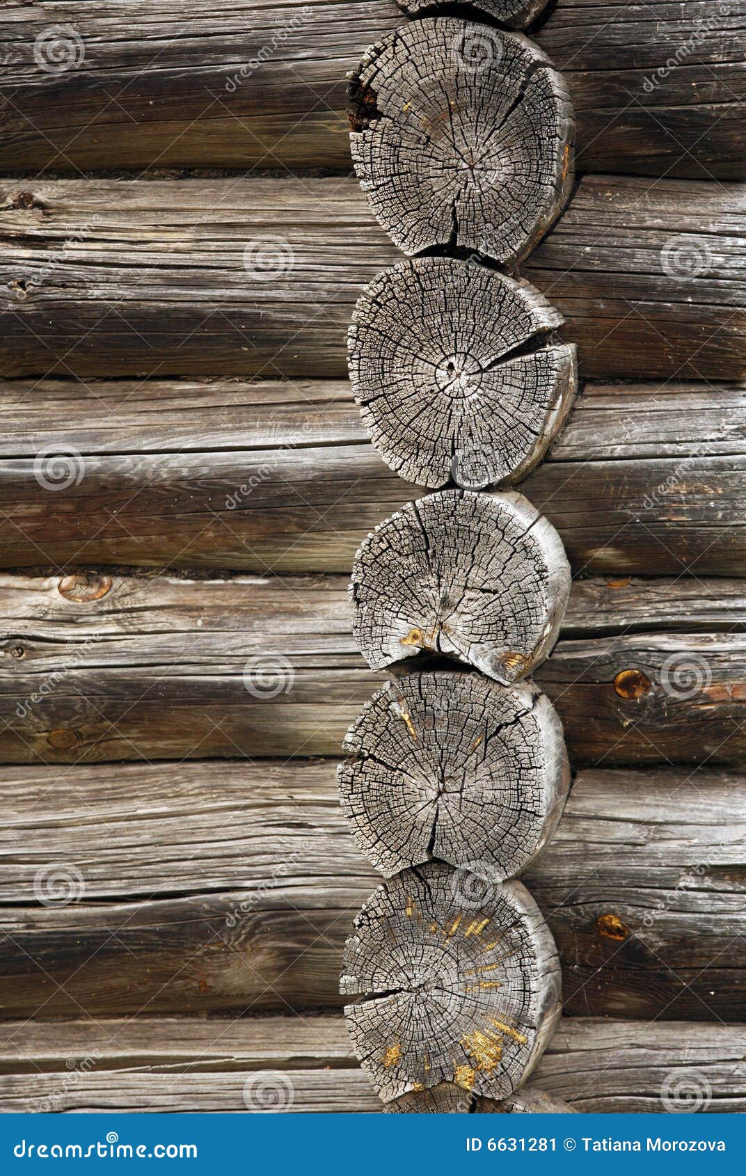 Wall from logs stock image. Image of decorative, planks - 6631281