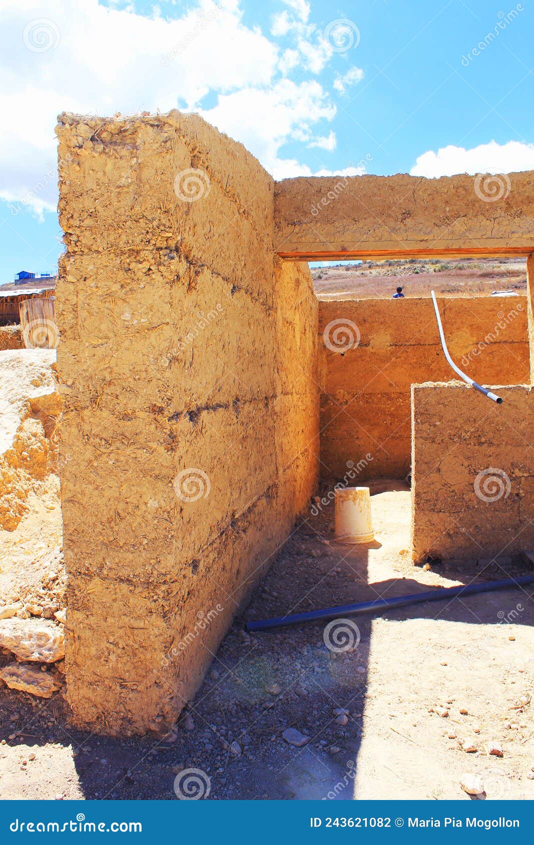 A Wall that Applies a Peruvian Construction Method Stock Photo - Image ...