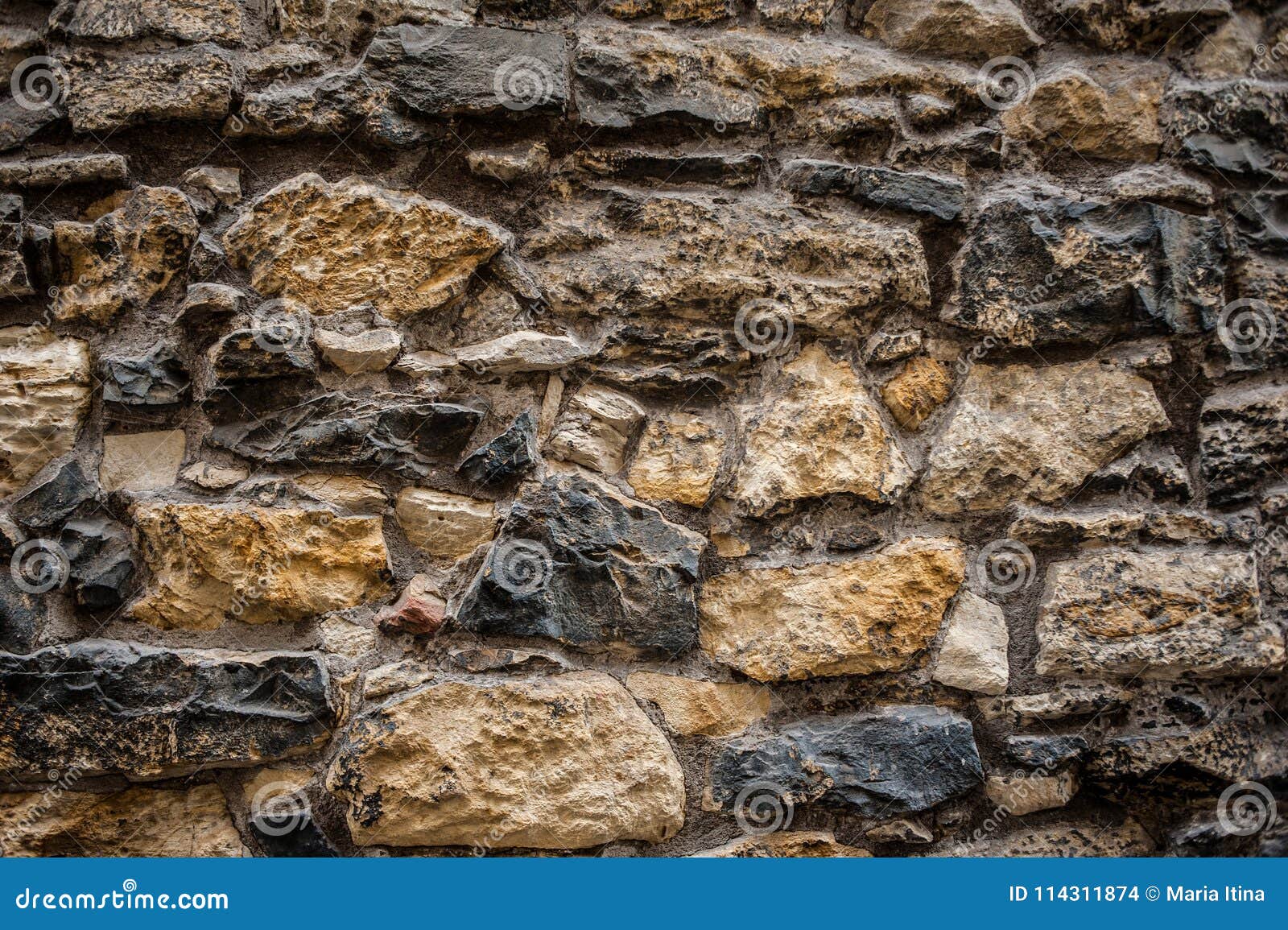 Wall Made from Big Old Stones Stock Photo - Image of texture, granite ...