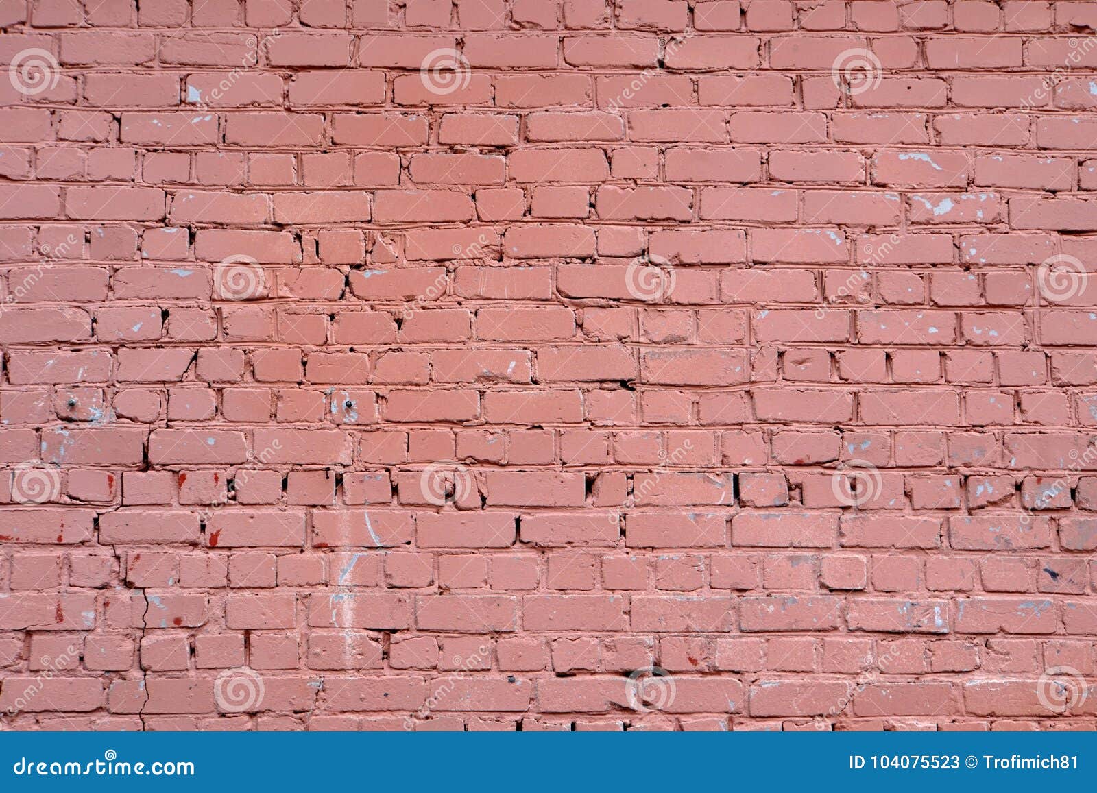 Painted red brick wall stock image. Image of laying - 104075523