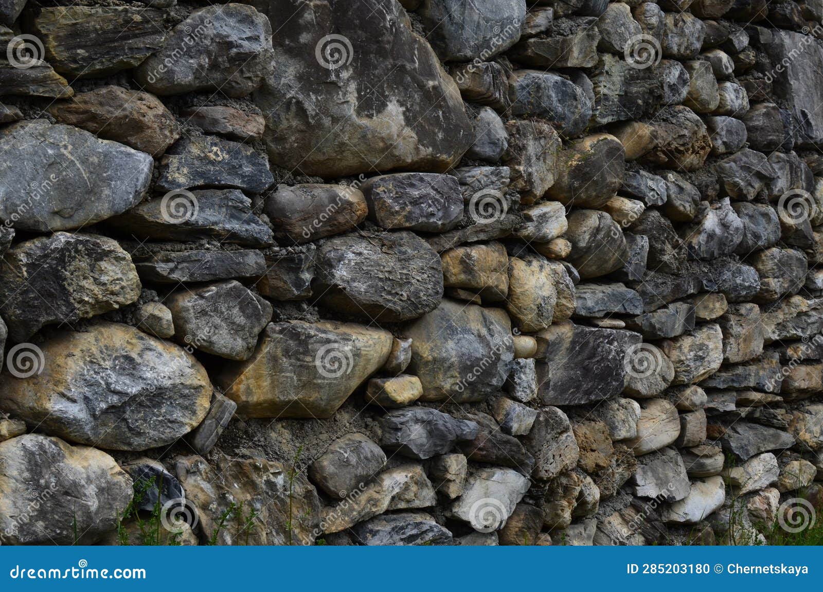 Wall Made of Different Stones As Background, Closeup Stock Photo ...