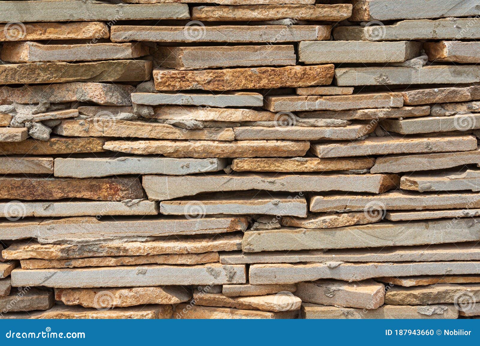 Wall made of flagstone stock photo. Image of pattern - 187943660