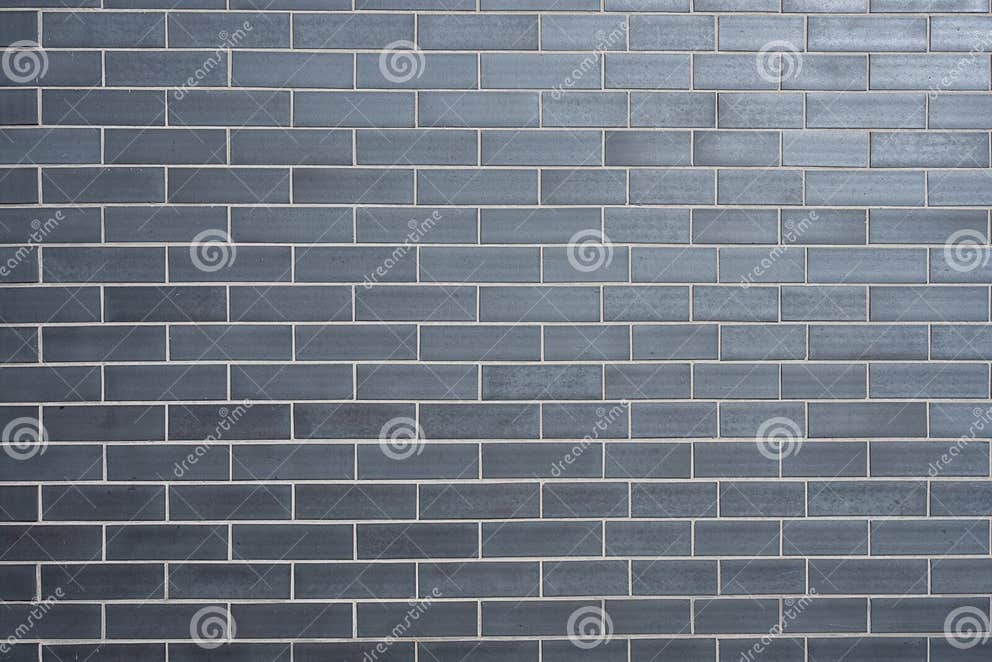Wall Made of Gray Clinker Bricks Stock Photo - Image of color, pattern ...