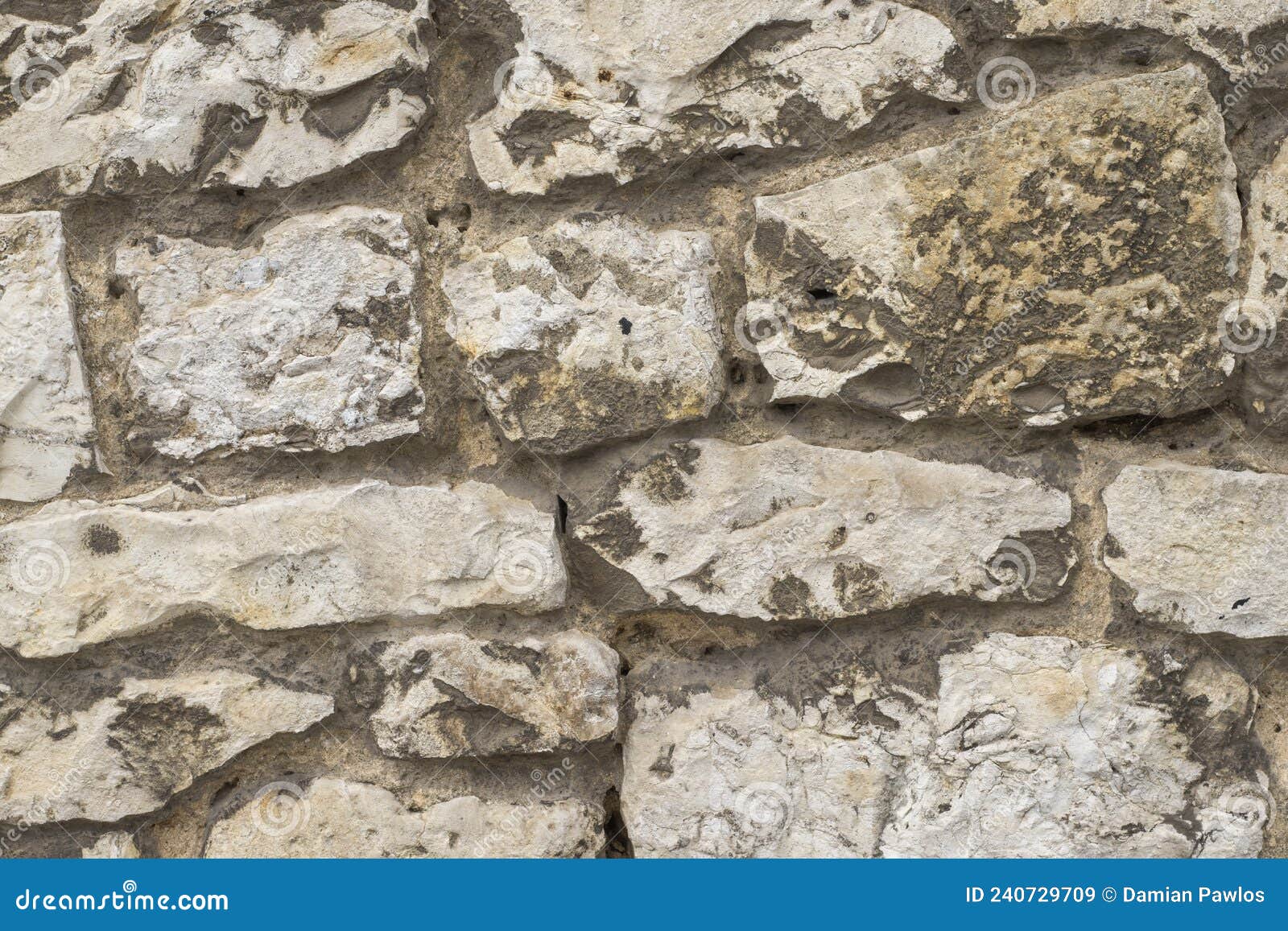 Wall Made from Irregular-shaped Stone Blocks. Patterned Background or ...