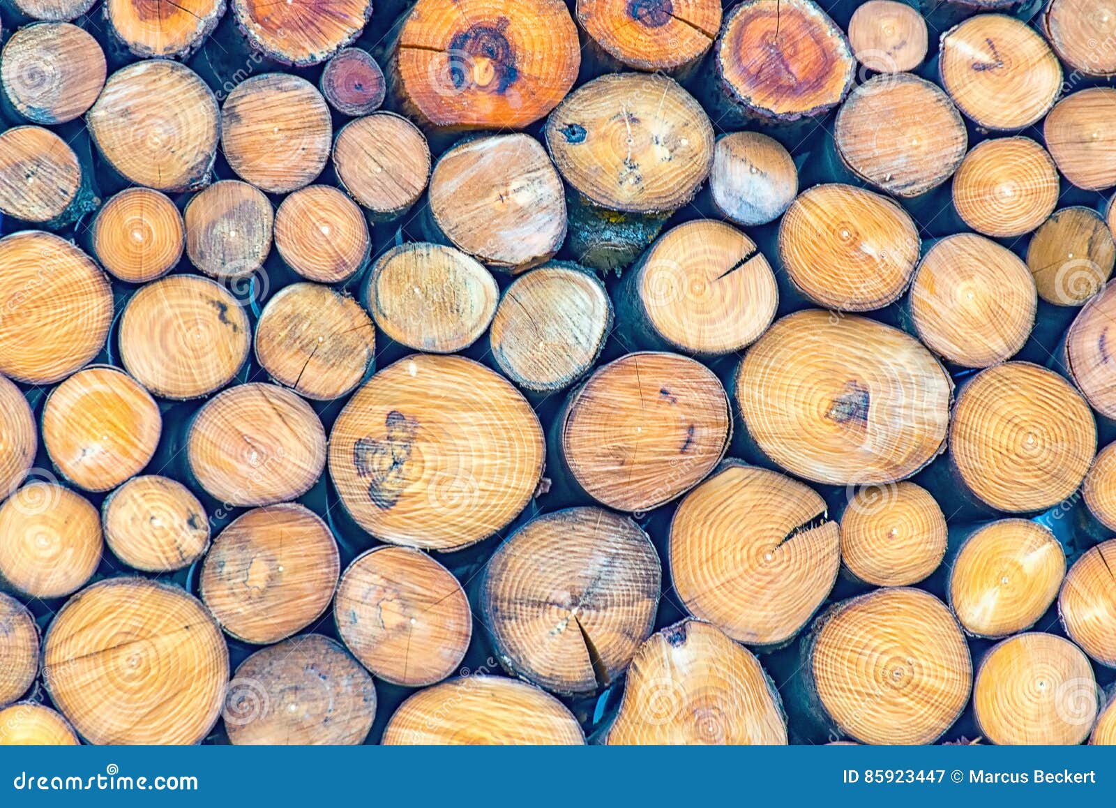 Wall made of logs stock image. Image of hardwood, plank - 85923447