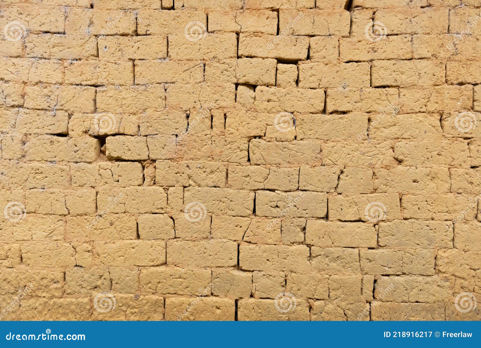 A Wall Made of Mud As Background and Texture Stock Image - Image of ...