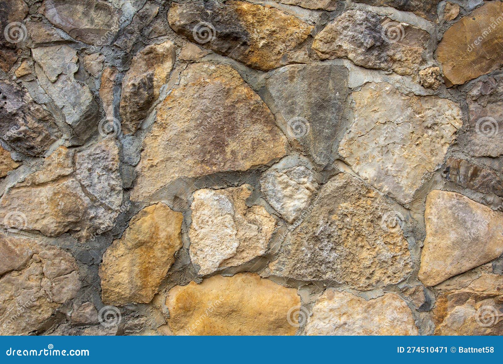 The Wall is Made of Natural Material, the Stone is a Limestone Material ...
