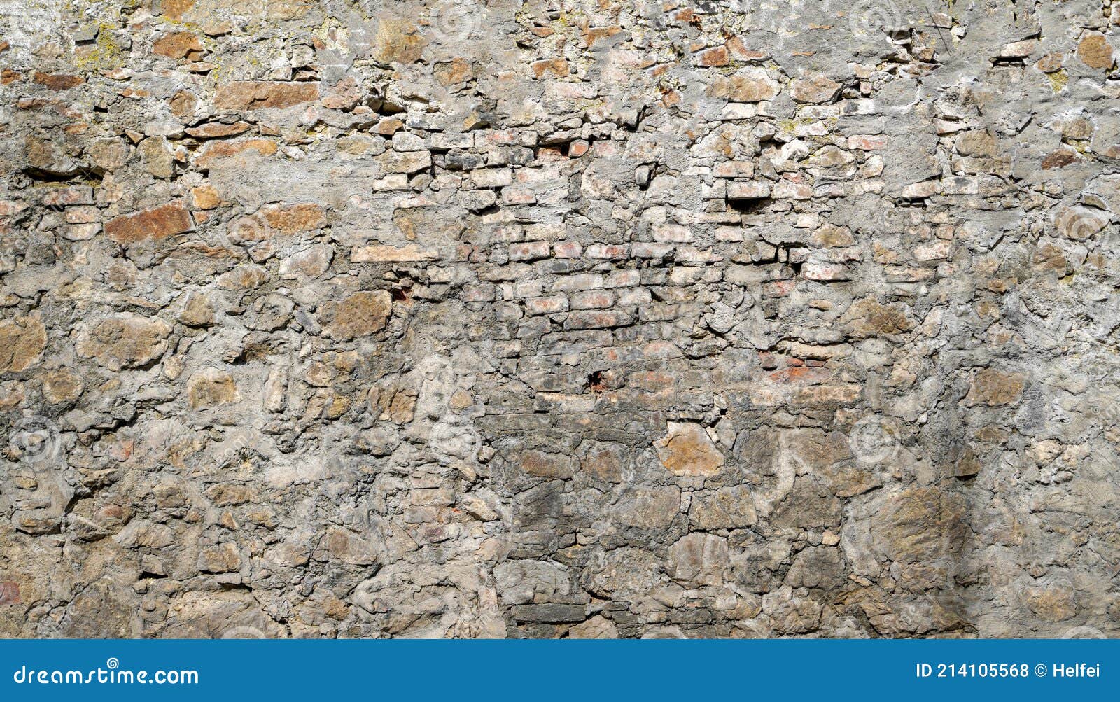 Wall Made of Natural Stone Built and Grouted Stock Photo - Image of ...