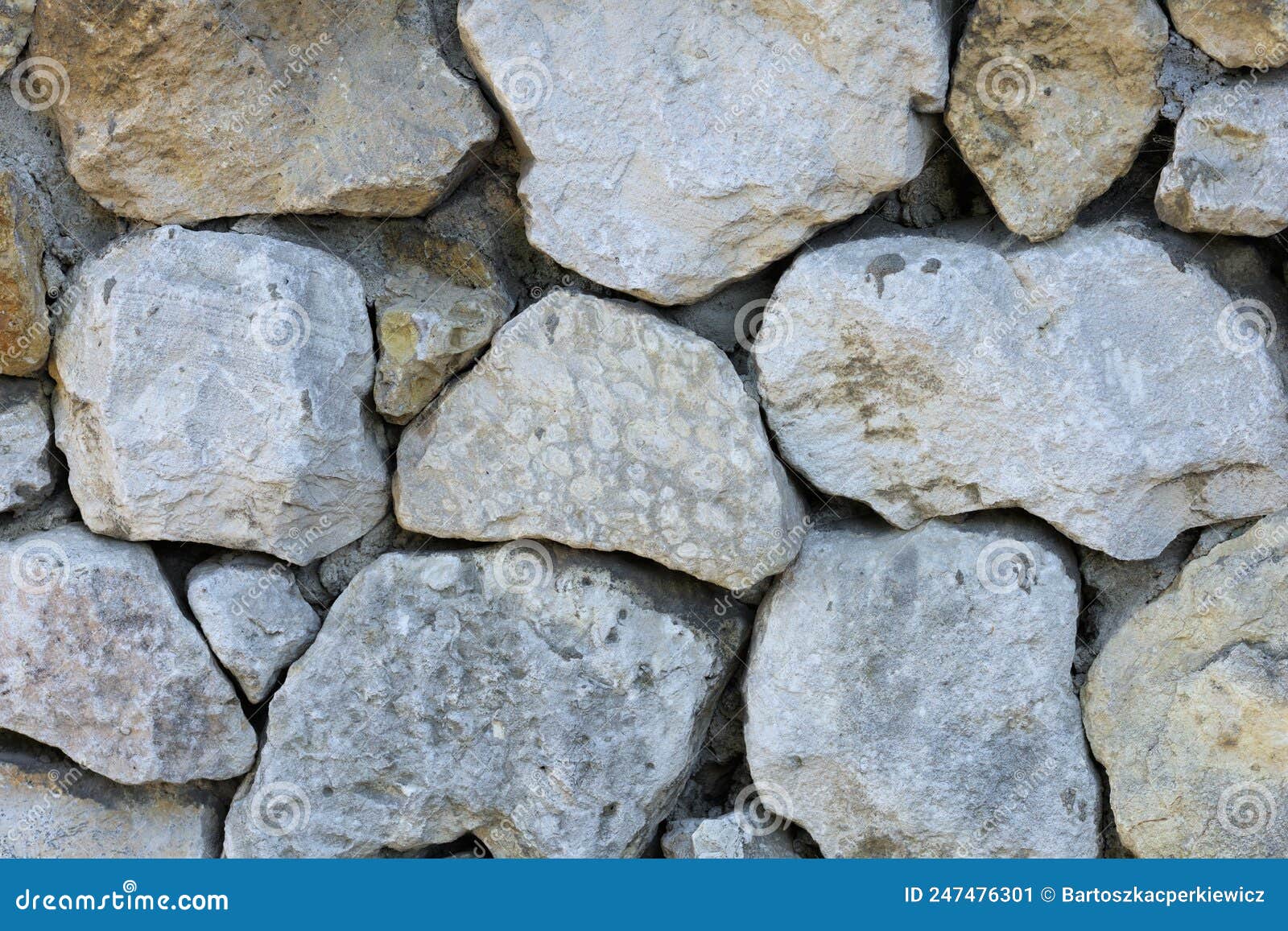Wall Made of Natural Stones (limestone) Stock Image - Image of rock ...