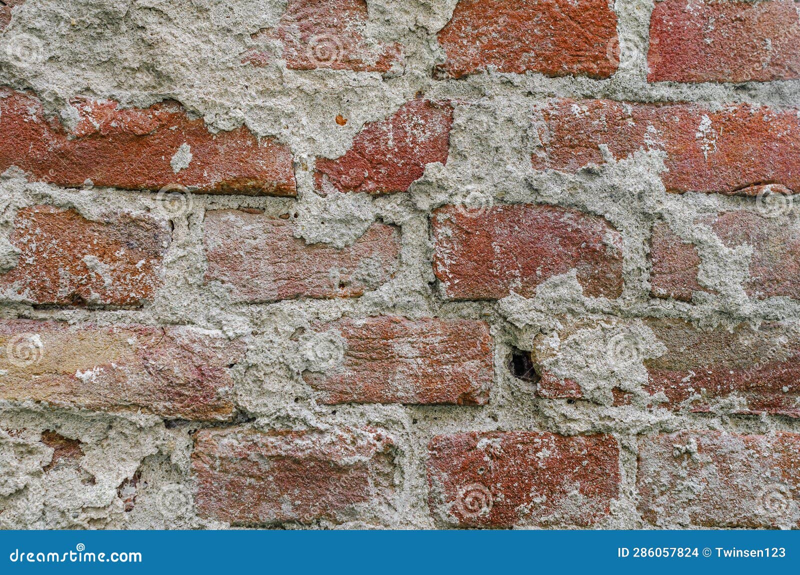 Wall is Made of Old Red Brick. Old Building Background Stock Photo ...