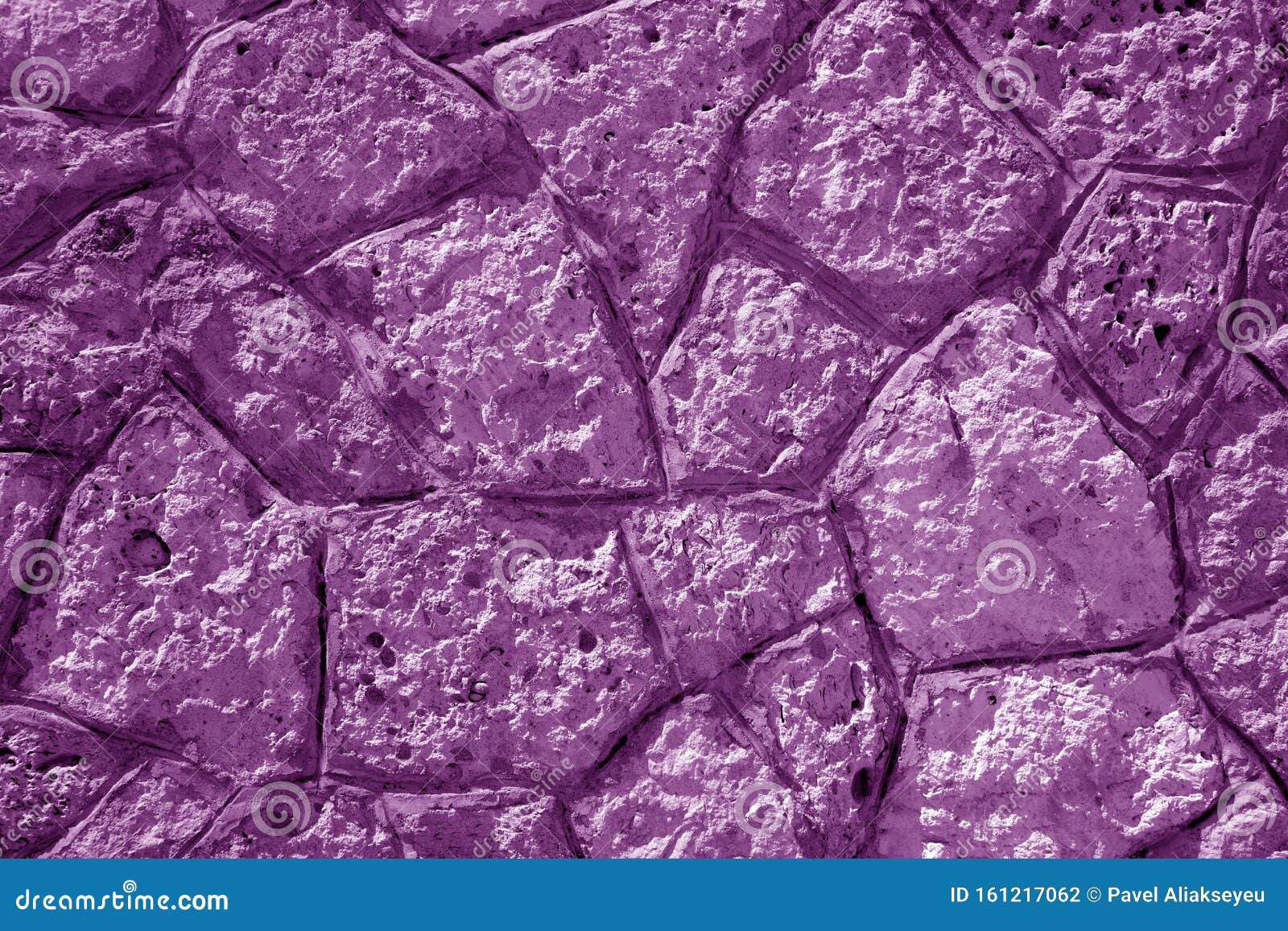 Wall Made of Old Stones in Purple Tone Stock Photo - Image of ...