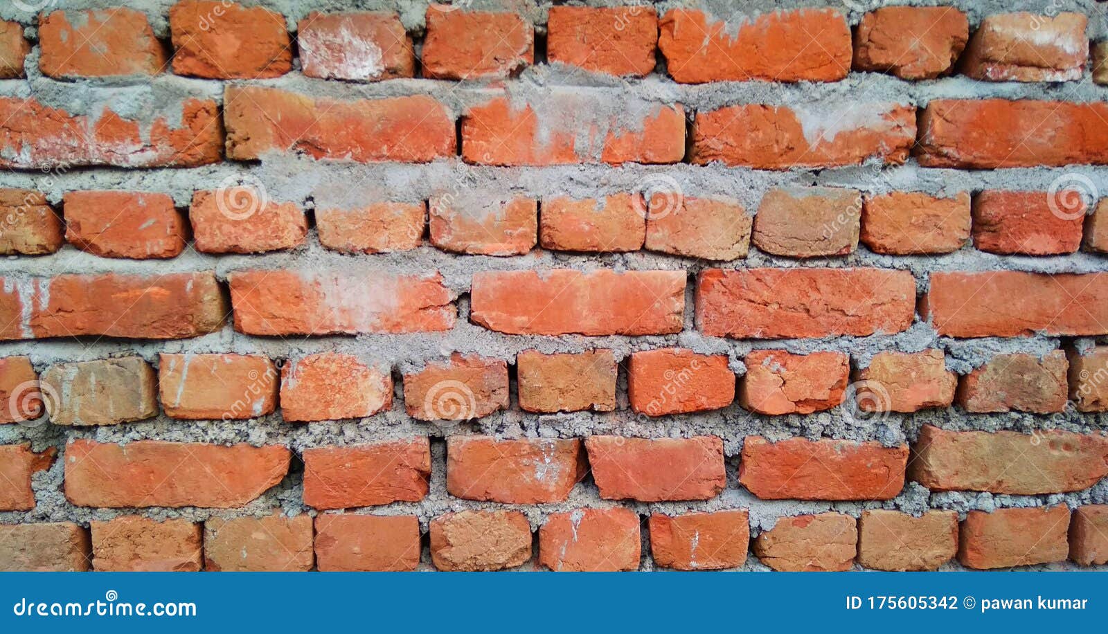 Wall Made of Red Colored Bricks. Red Bricks Background Stock Photo ...