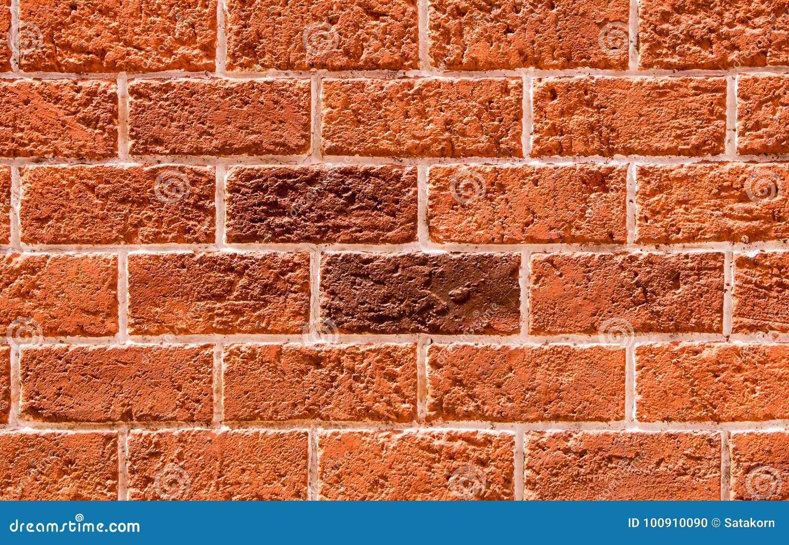 Wall Made from Red Solid Bricks Stock Photo - Image of texture ...