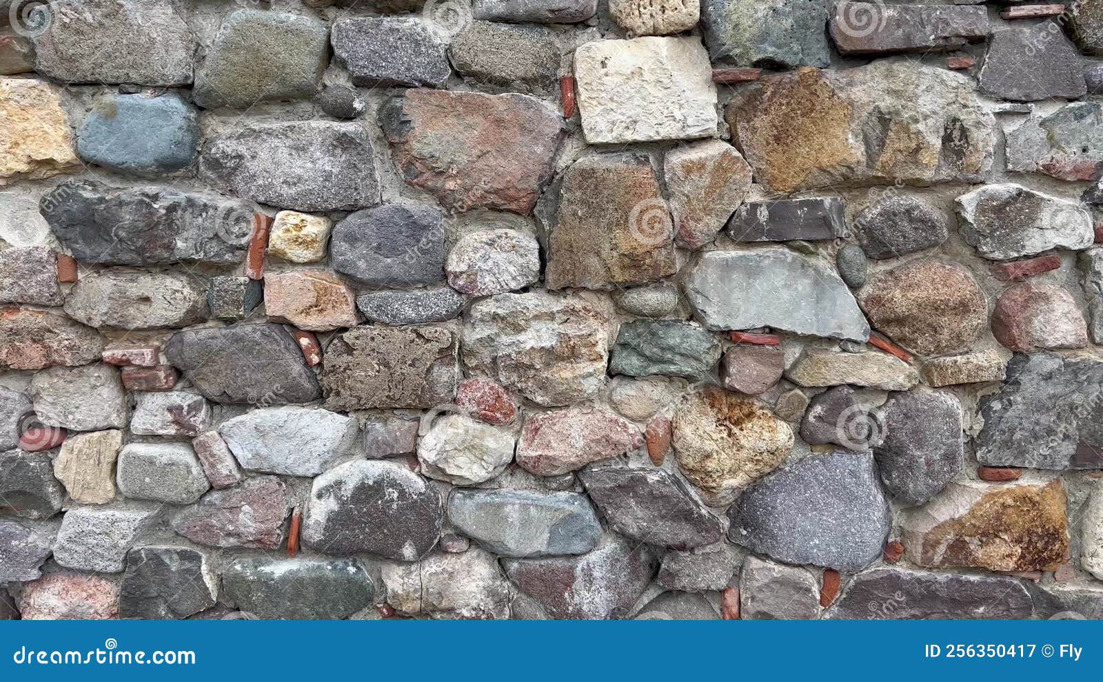 Wall made of river stones stock video. Video of layer - 256350417