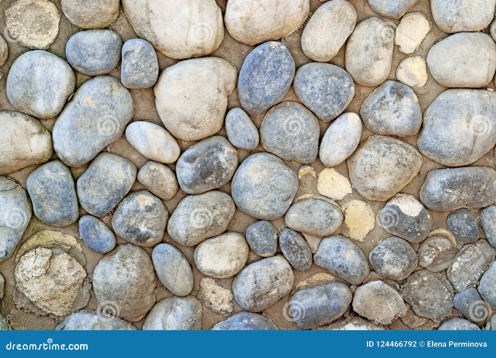 Stone Wall Made of Round Stones Stock Photo - Image of stones ...