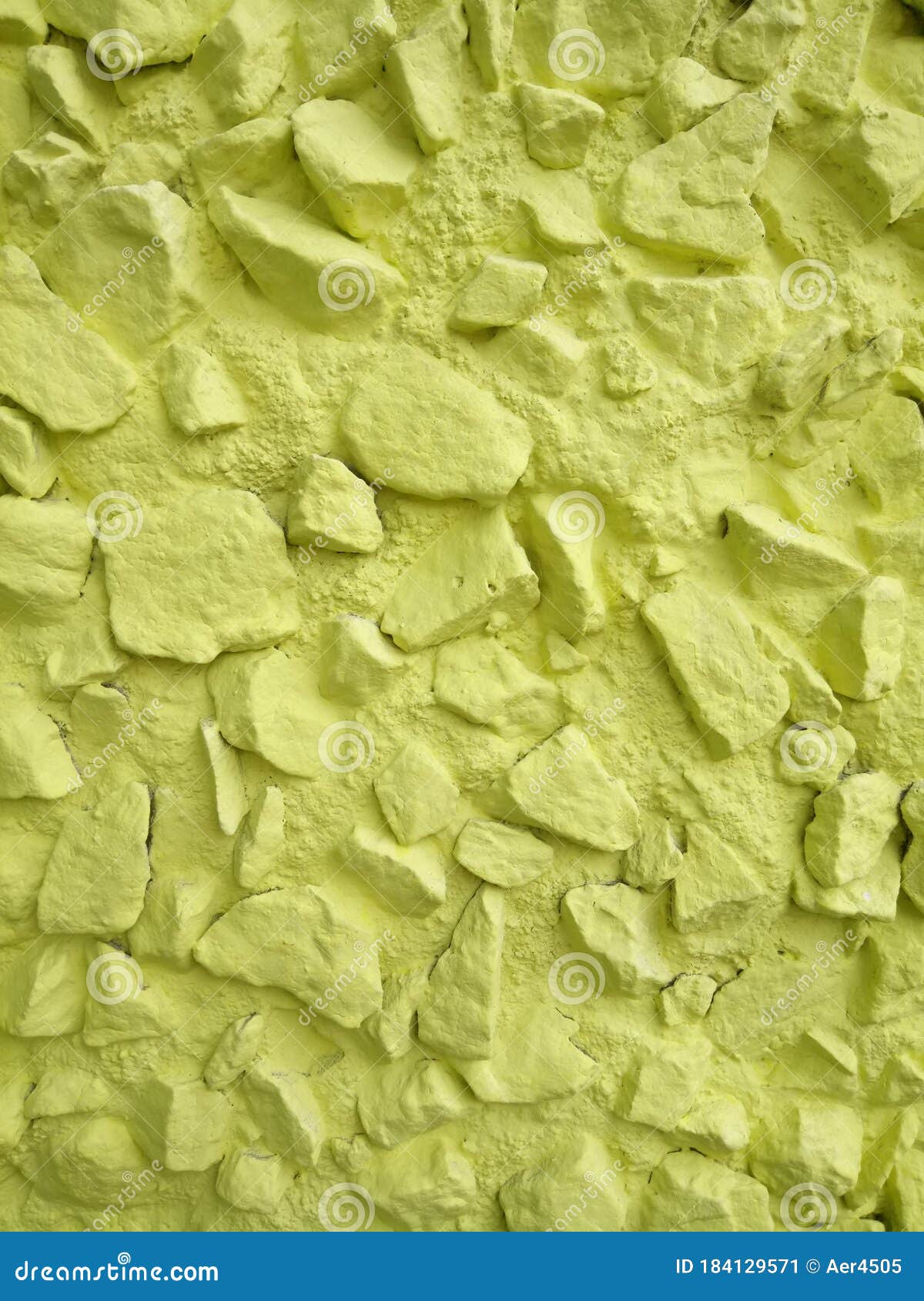 The Wall is Made of Rubble Painted in Light Yellow Stock Image - Image ...