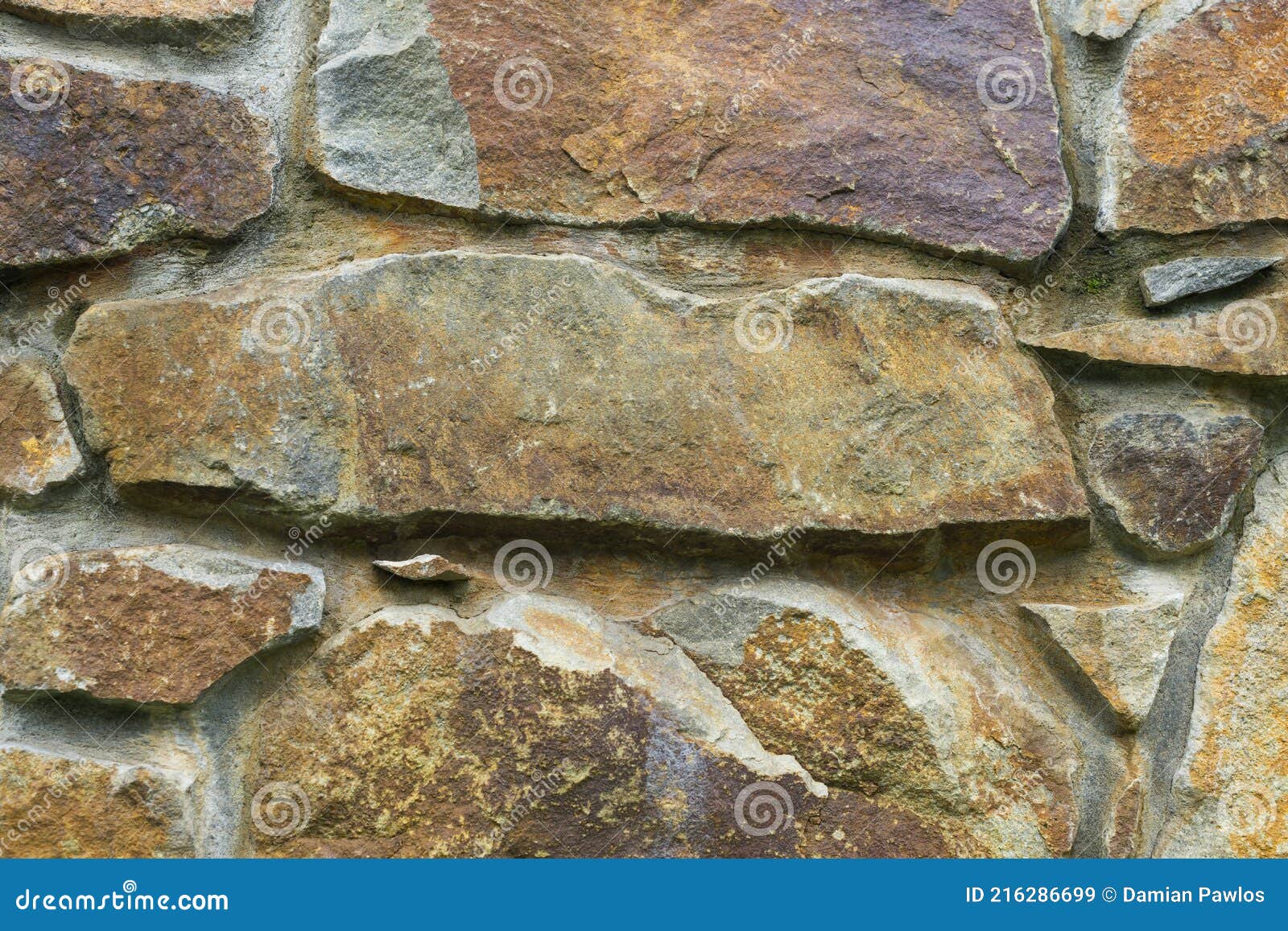 Wall Made of Rusty Stone Blocks. the Texture of Stone Wall for ...