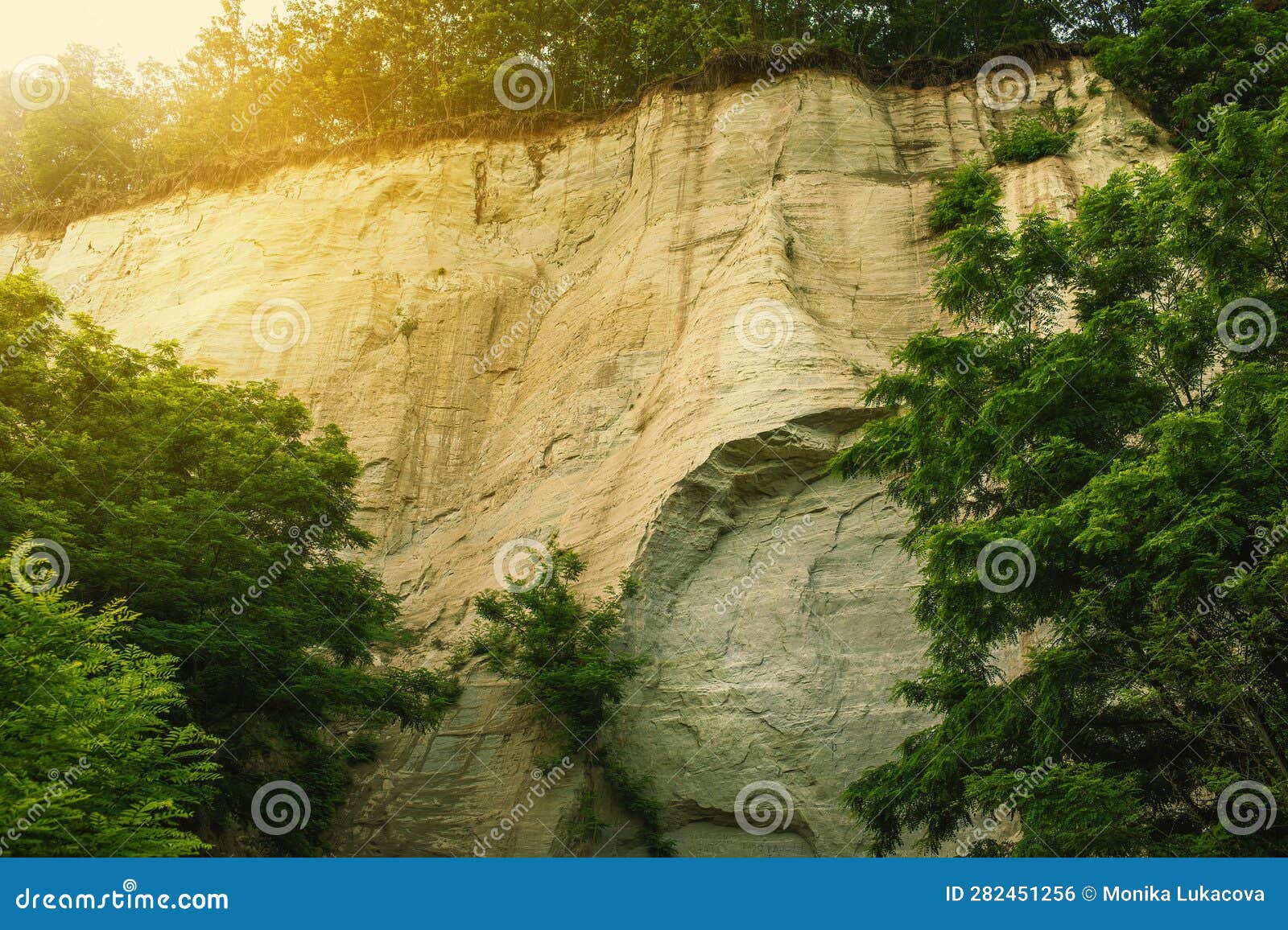 Wall Made of Sand, Sand Cliff. High Quality Photo Stock Photo - Image ...