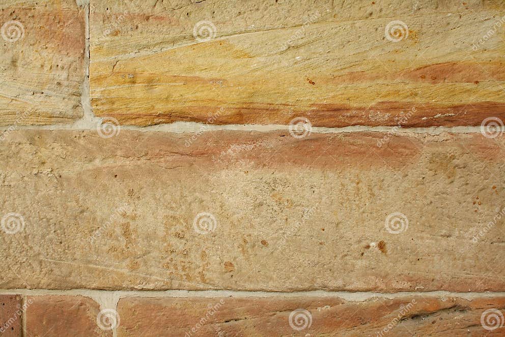 Wall Made from Sandstone Bricks As Background Stock Image - Image of ...