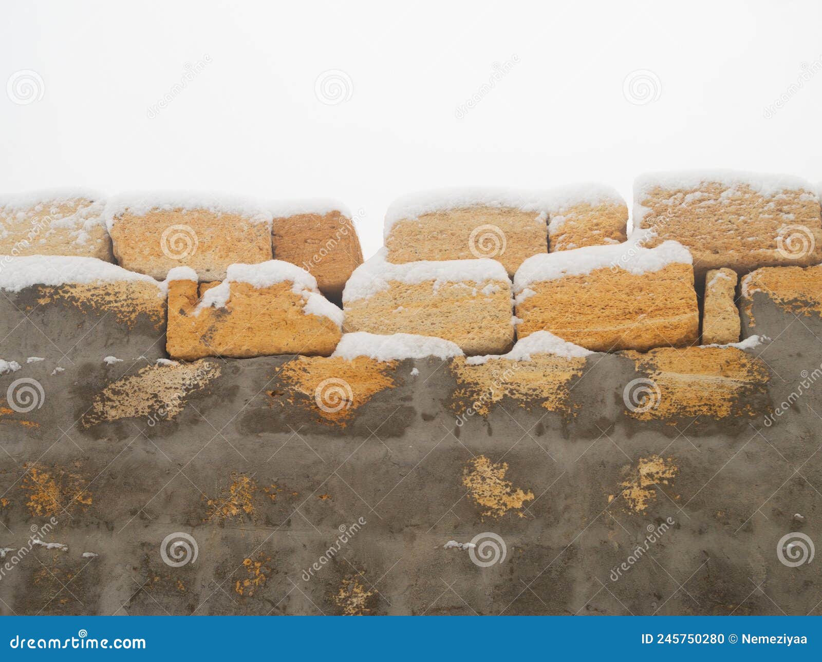 The Wall is Made of Shell Rock Stock Photo - Image of building ...