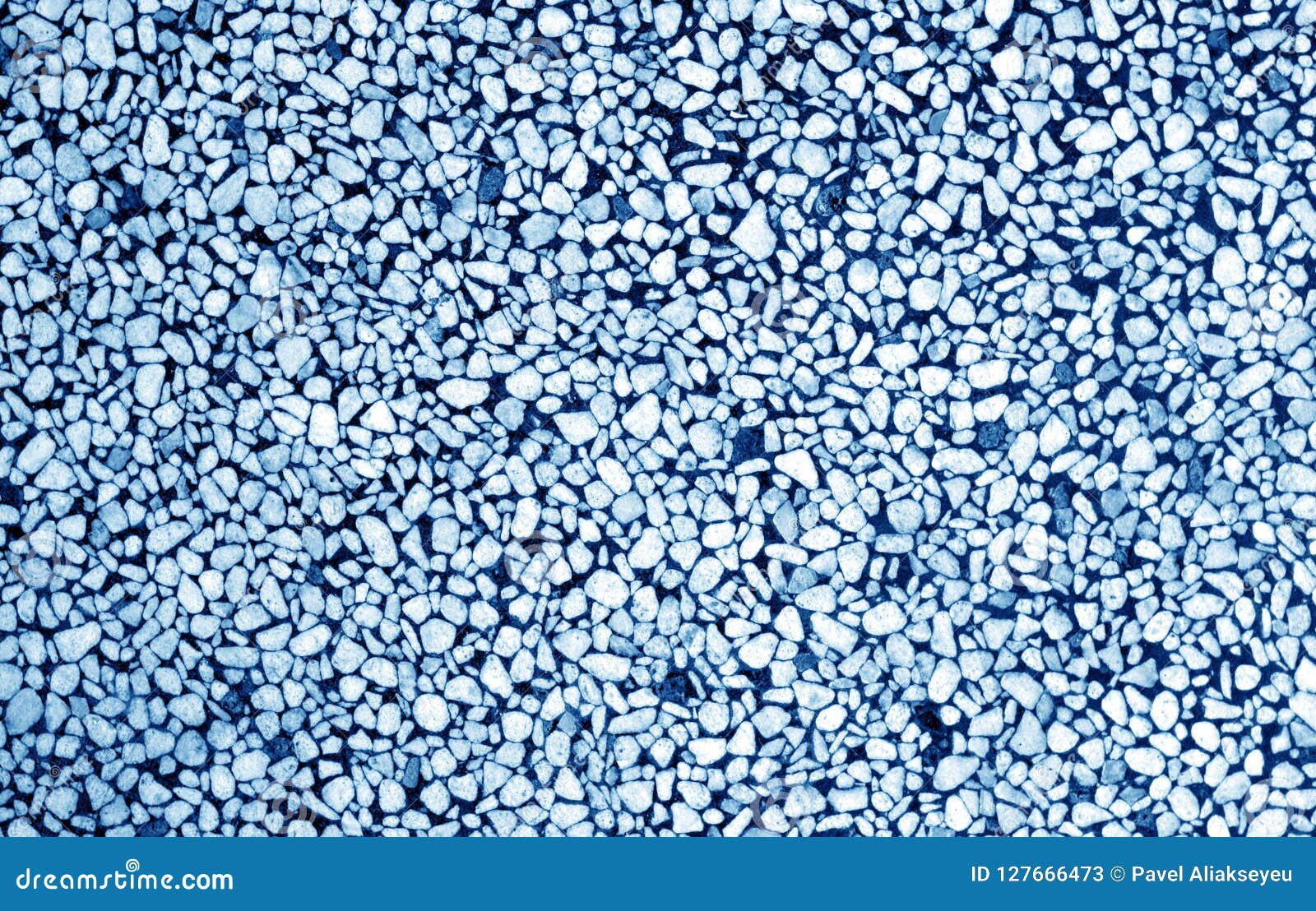Wall Made of Small Stones in Navy Blue Tone. Stock Image - Image of ...