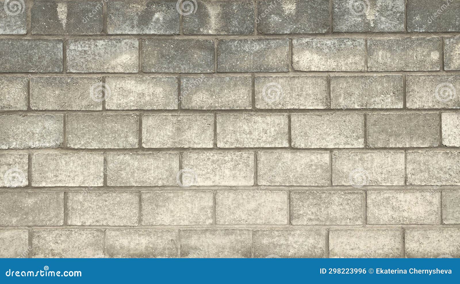 The Wall is Made of Smooth Gray Large Textured Brick. Beautiful ...