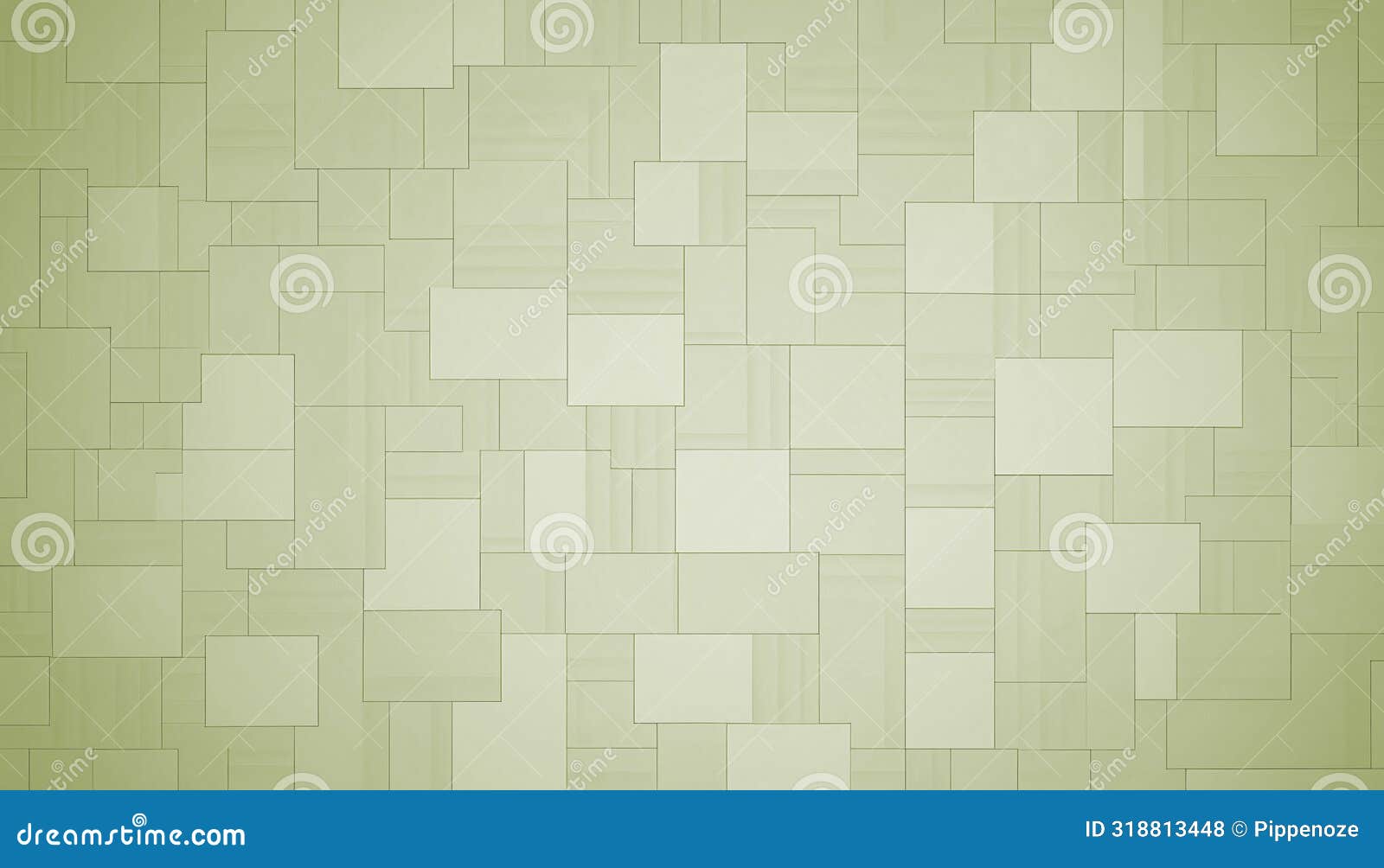 A Wall Made of Square Tiles with a Green Background Stock Illustration ...