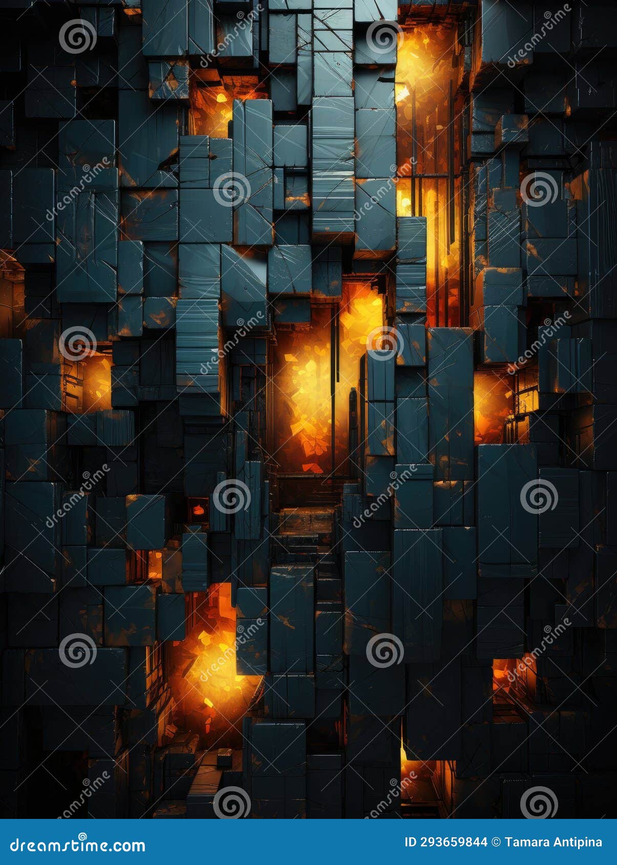Wall Made of Stone. Abstract Design with Dungeon Wall Texture. Gaming ...
