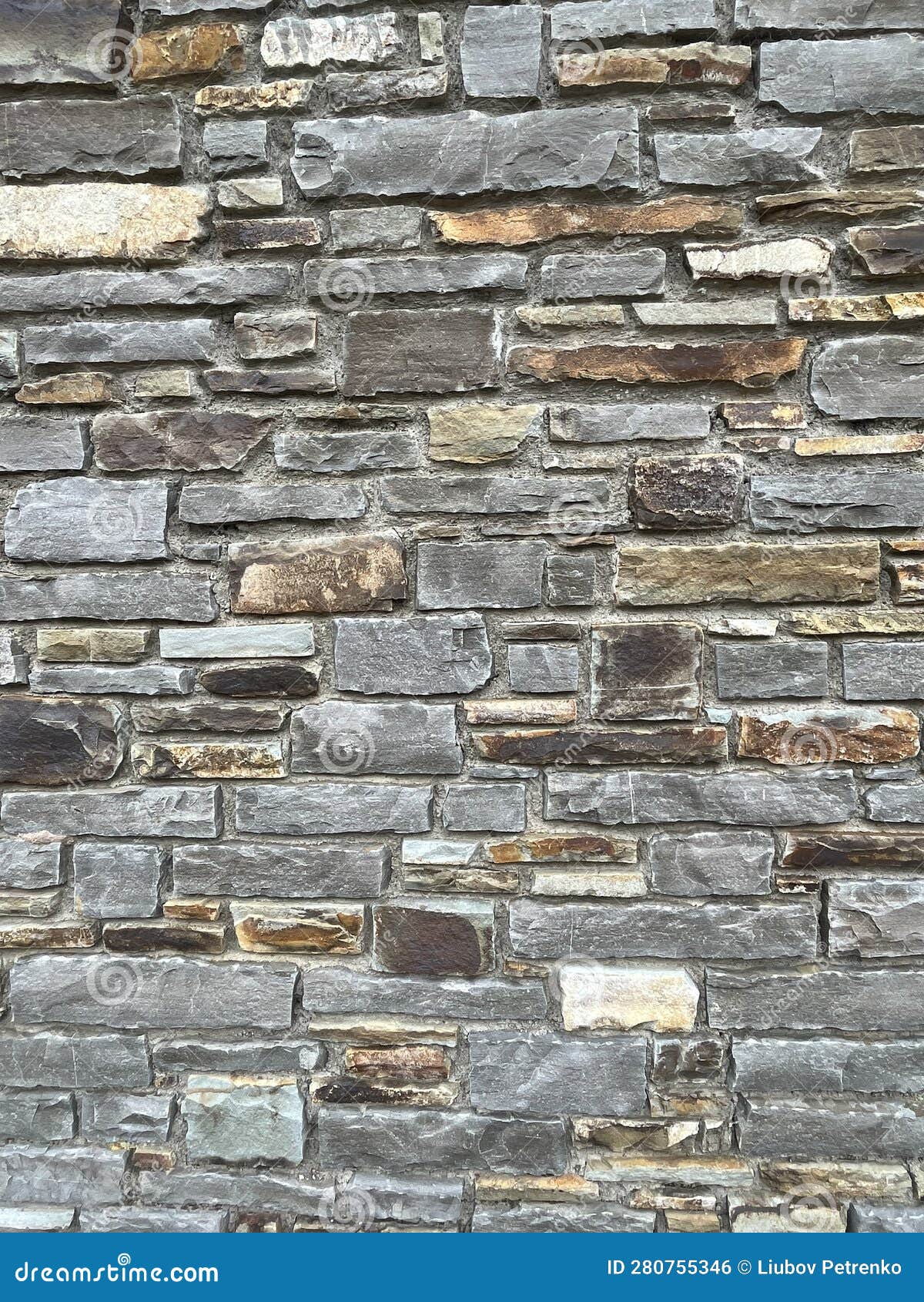 Wall made a stones stock photo. Image of vintage, rough - 280755346