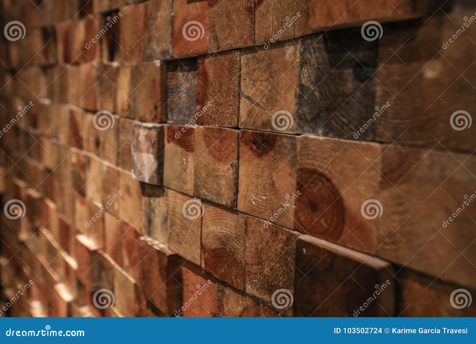 Wood squares textured wall stock photo. Image of texture - 103502724