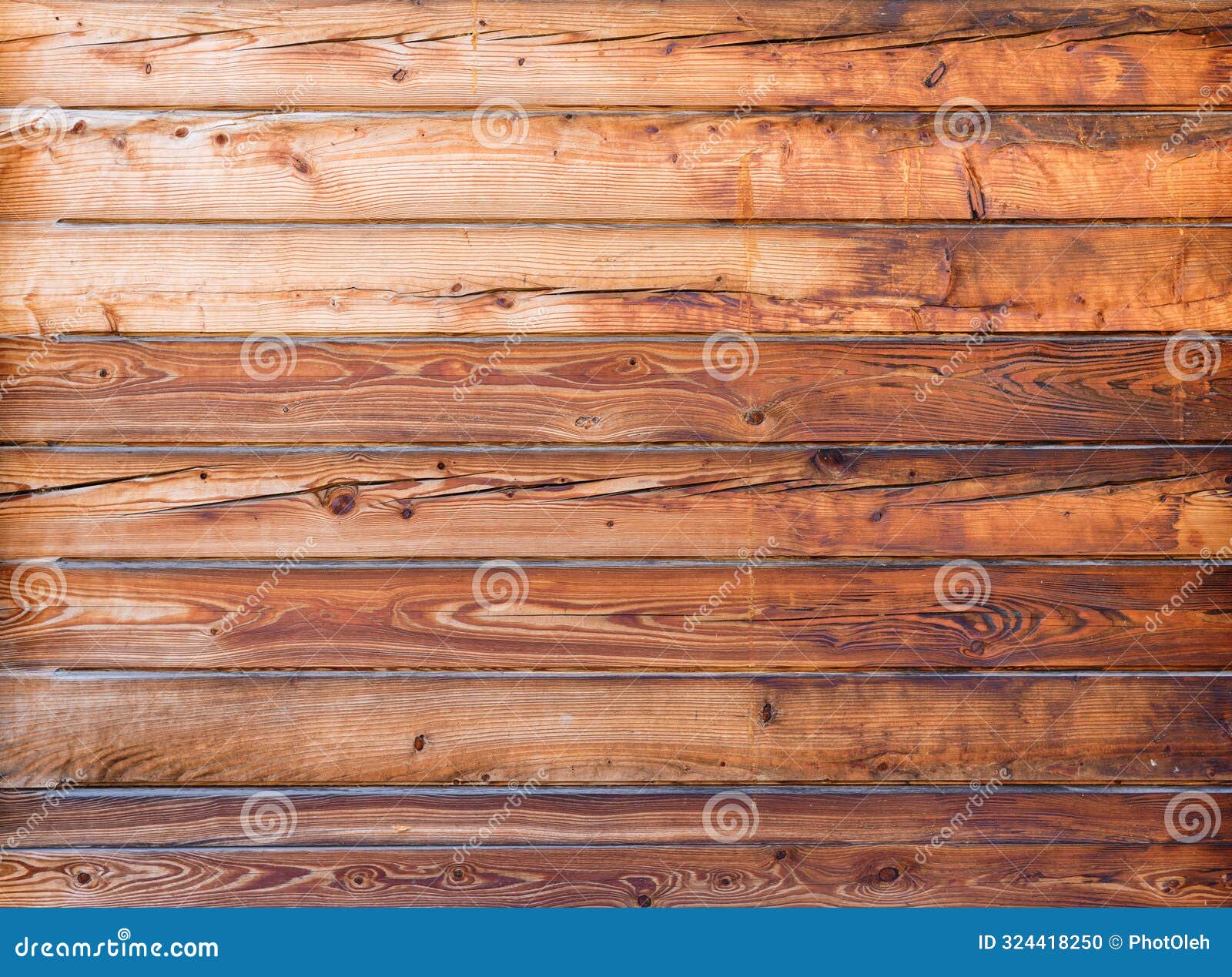 Wall Made of Wooden Planed Boards. the Structure is Wooden Stock Photo ...