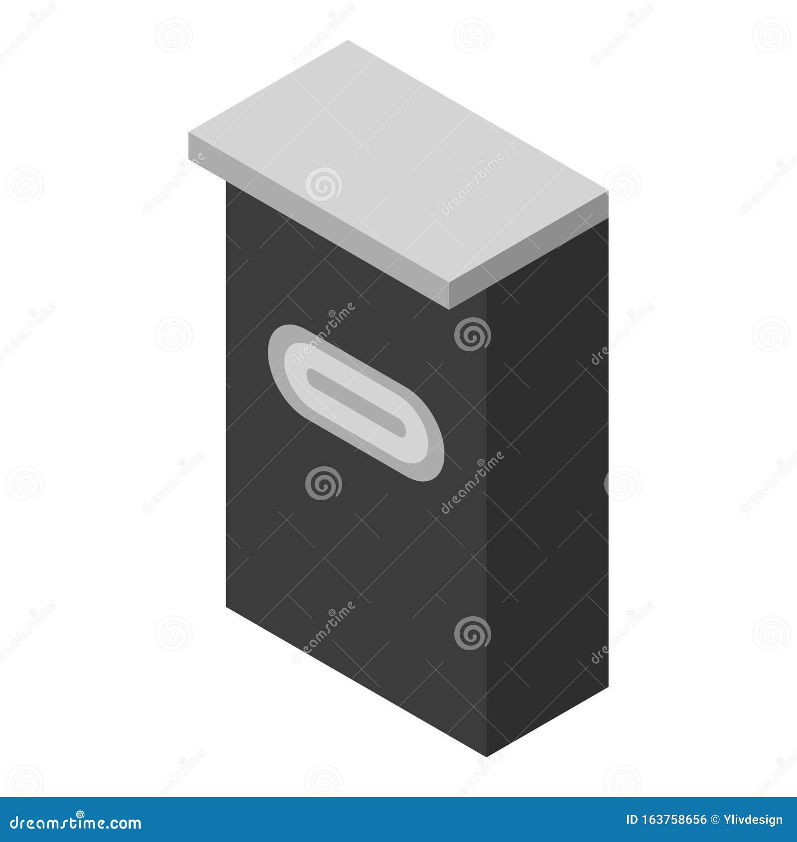 Wall Mailbox Icon, Isometric Style Stock Vector - Illustration of postal, classic: 163758656