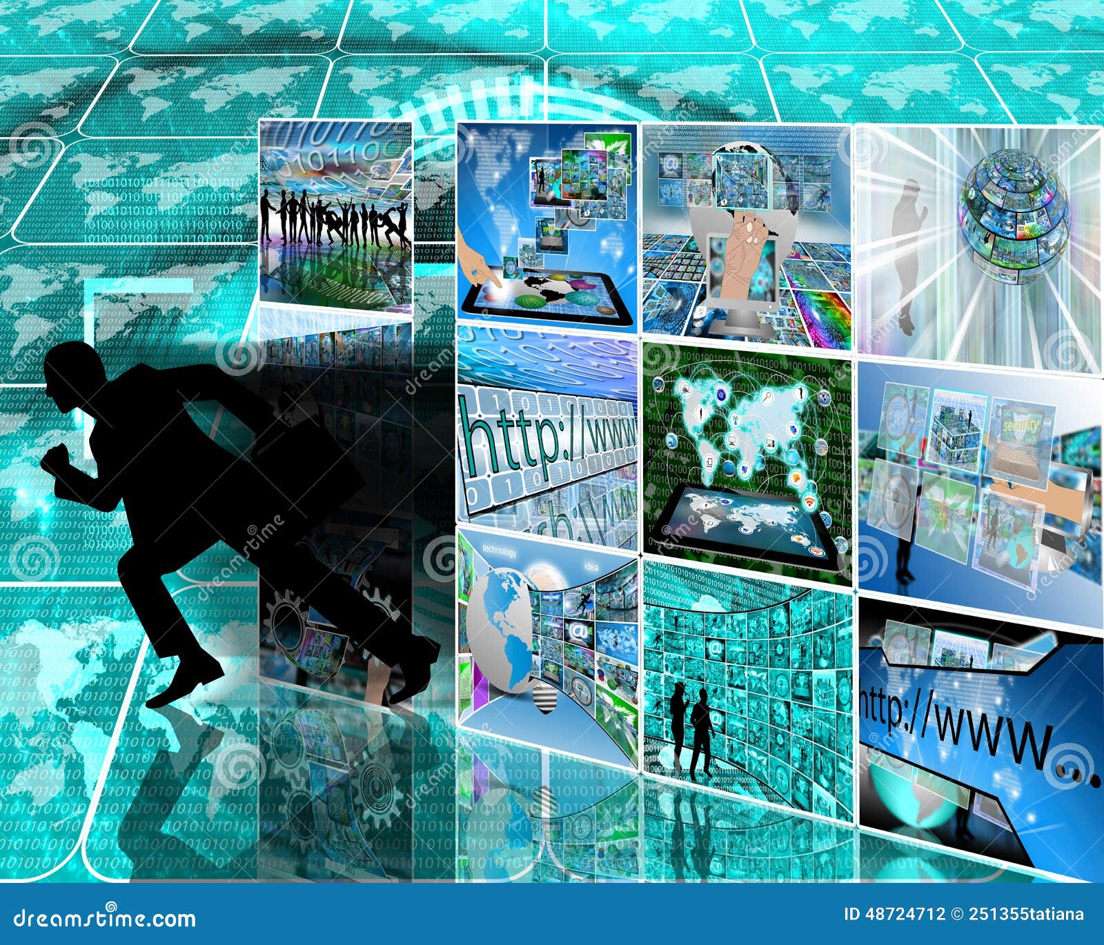 Wall stock photo. Image of internet, interface, network - 48724712