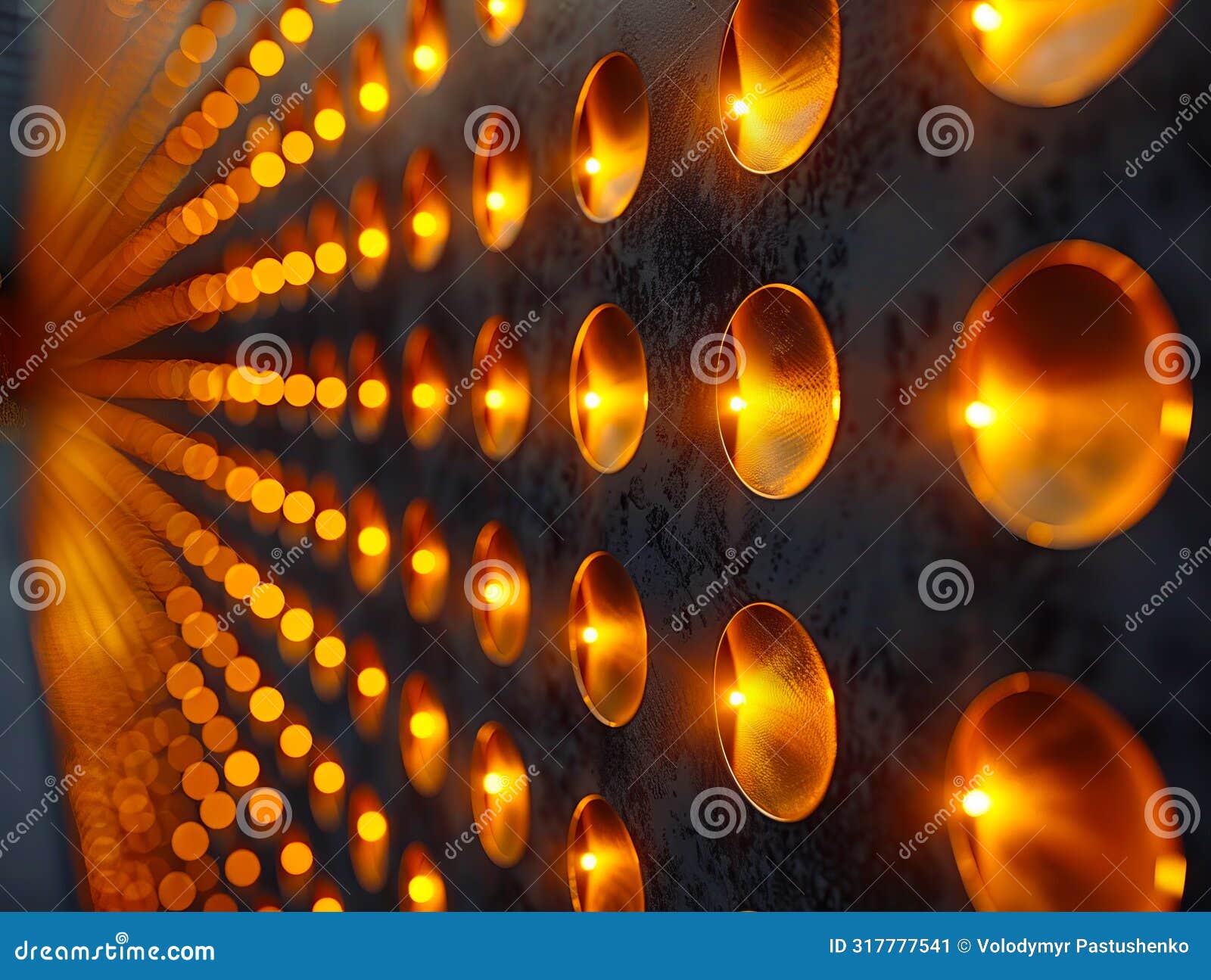 A Wall with Many Small Circles on it Stock Image - Image of circles ...