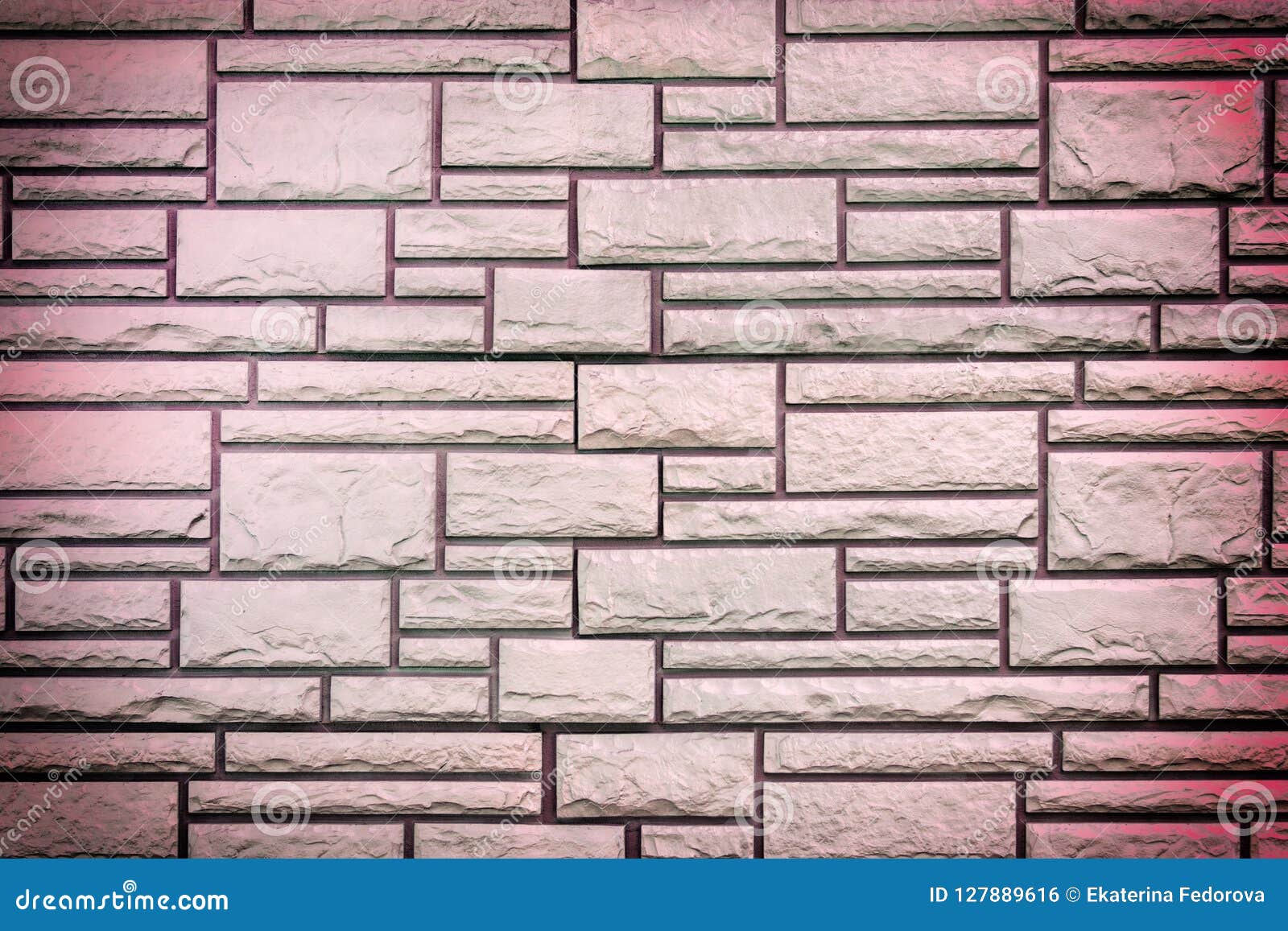Wall of Maroon Bricks of Different Sizes. Blank Background with Texture ...