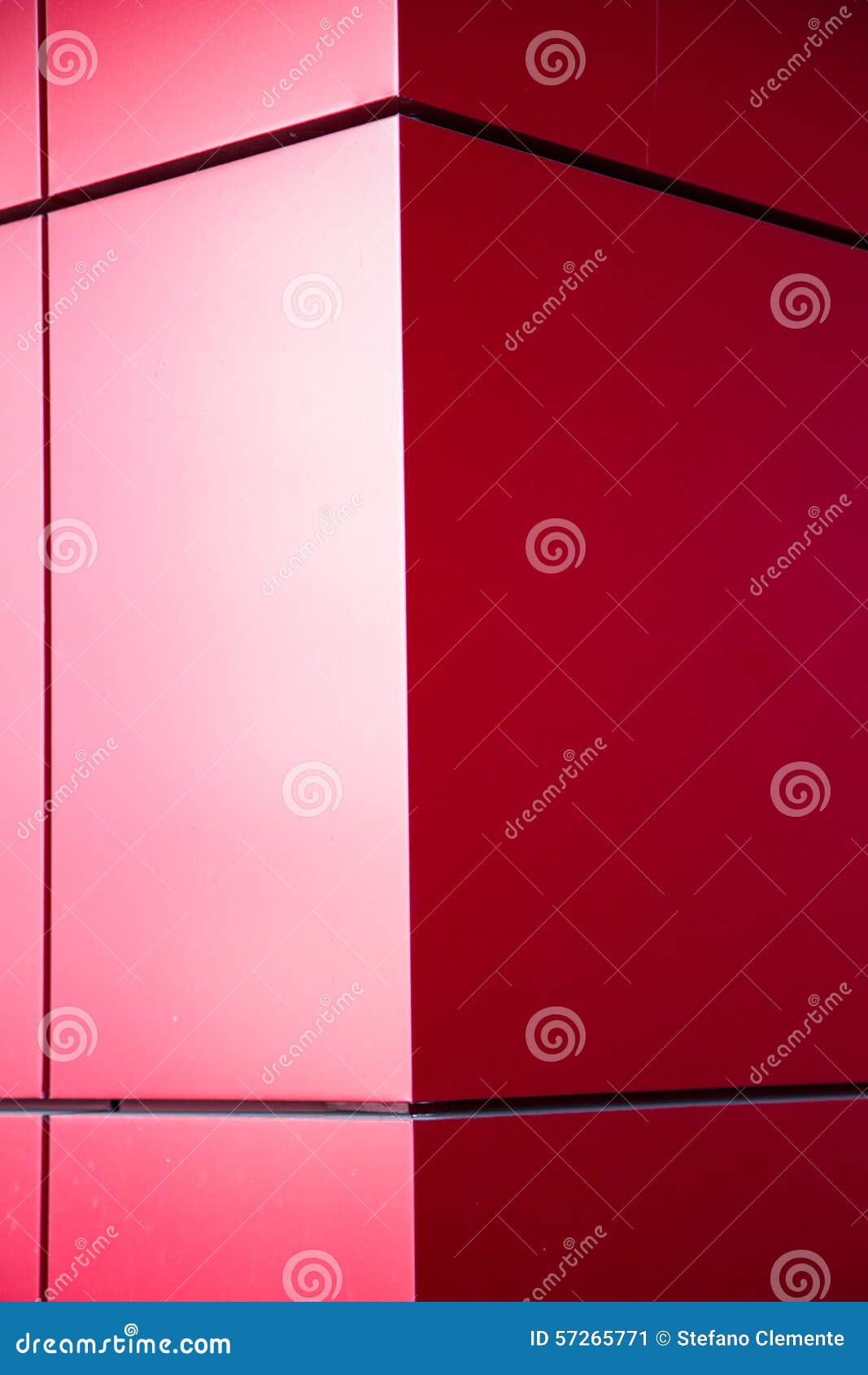 Wall in Metal with Geometric Pattern and Symmetric Stock Image - Image ...