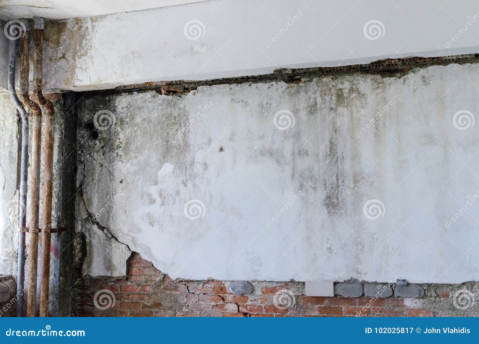 Wall with mildew stock image. Image of dirty, close - 102025817